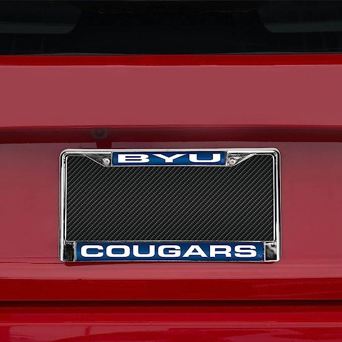 Rico Industries Brigham Young BYU Cougars Chrome Metal Laser Cut ...