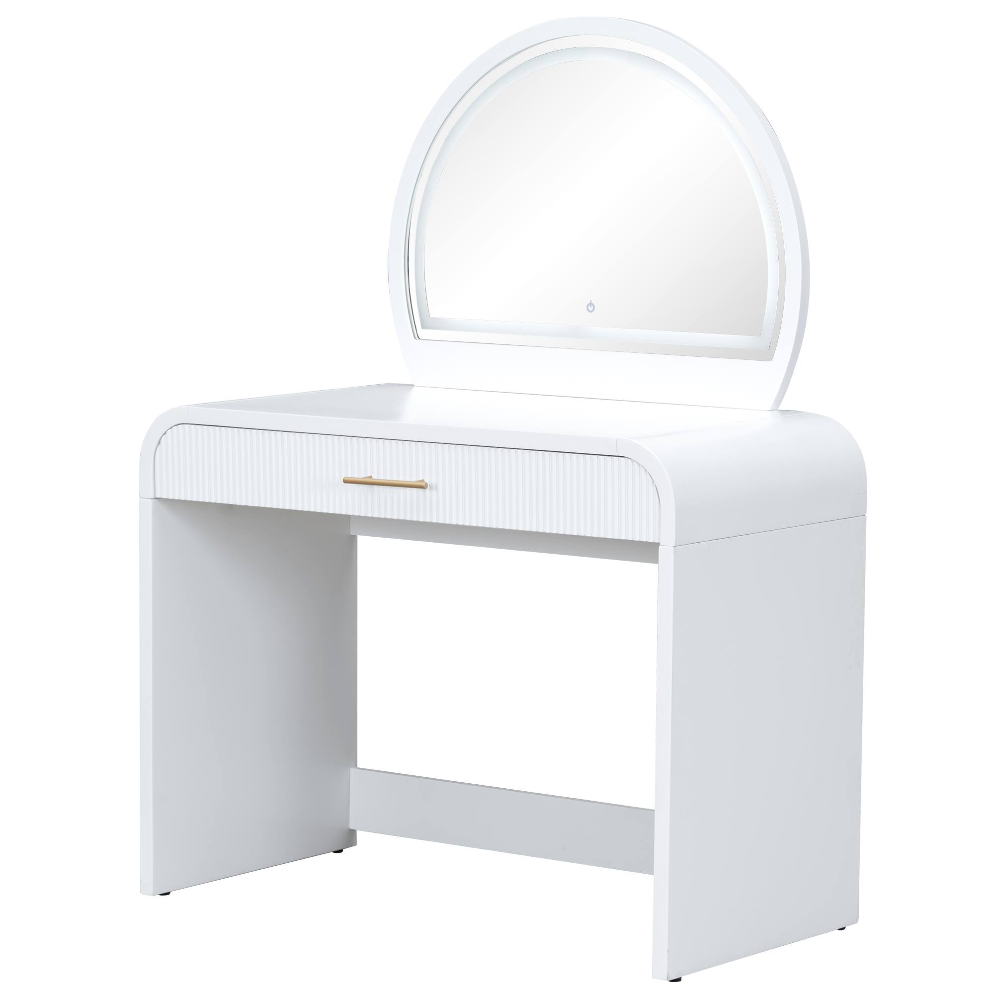 Ecooso Floating Vanity Table with Drawer, Wall Mounted Desk for Bedroom ...