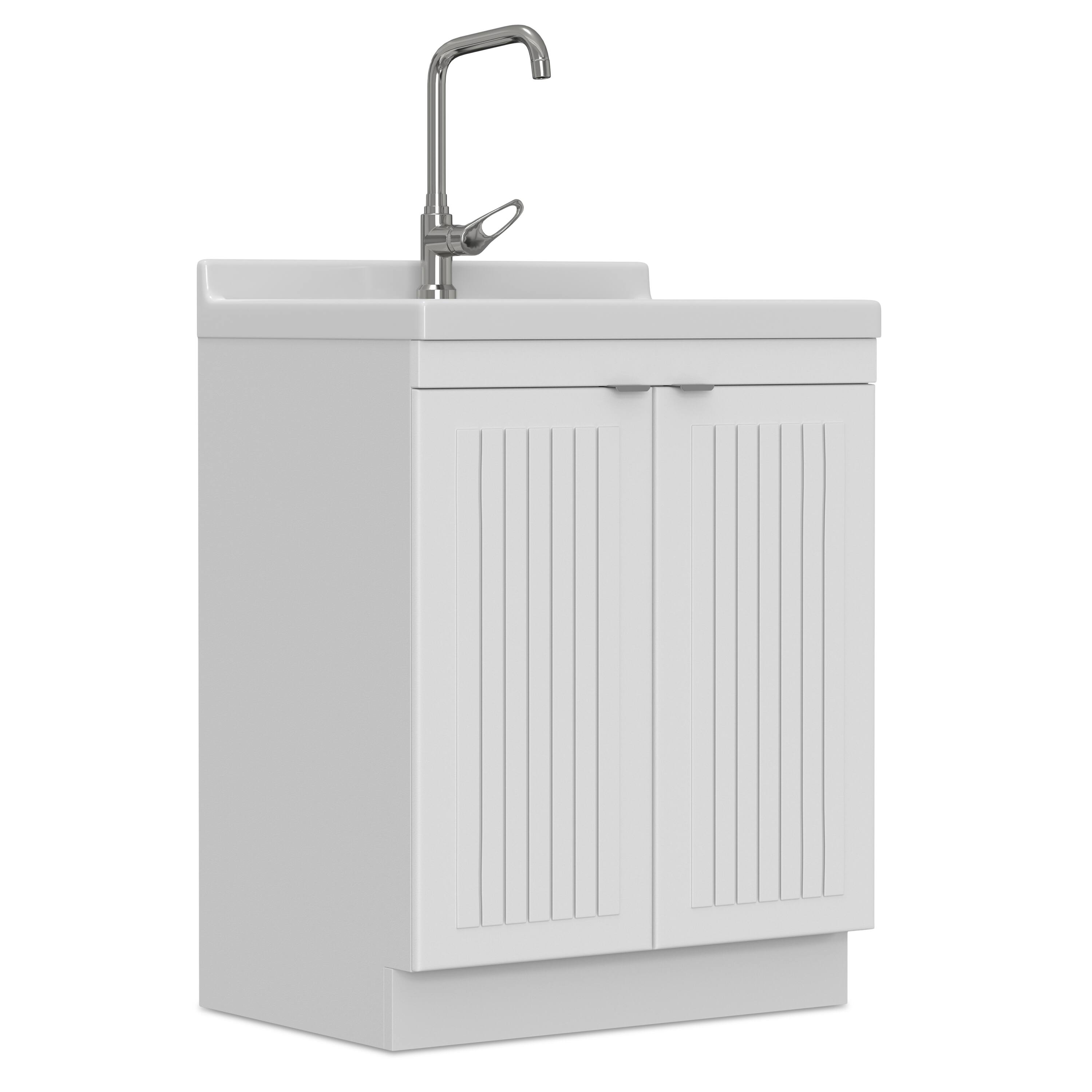 Murphy All In One 28 inch Laundry Utility Sink and Cabinet AXCLDYMUR28 ...