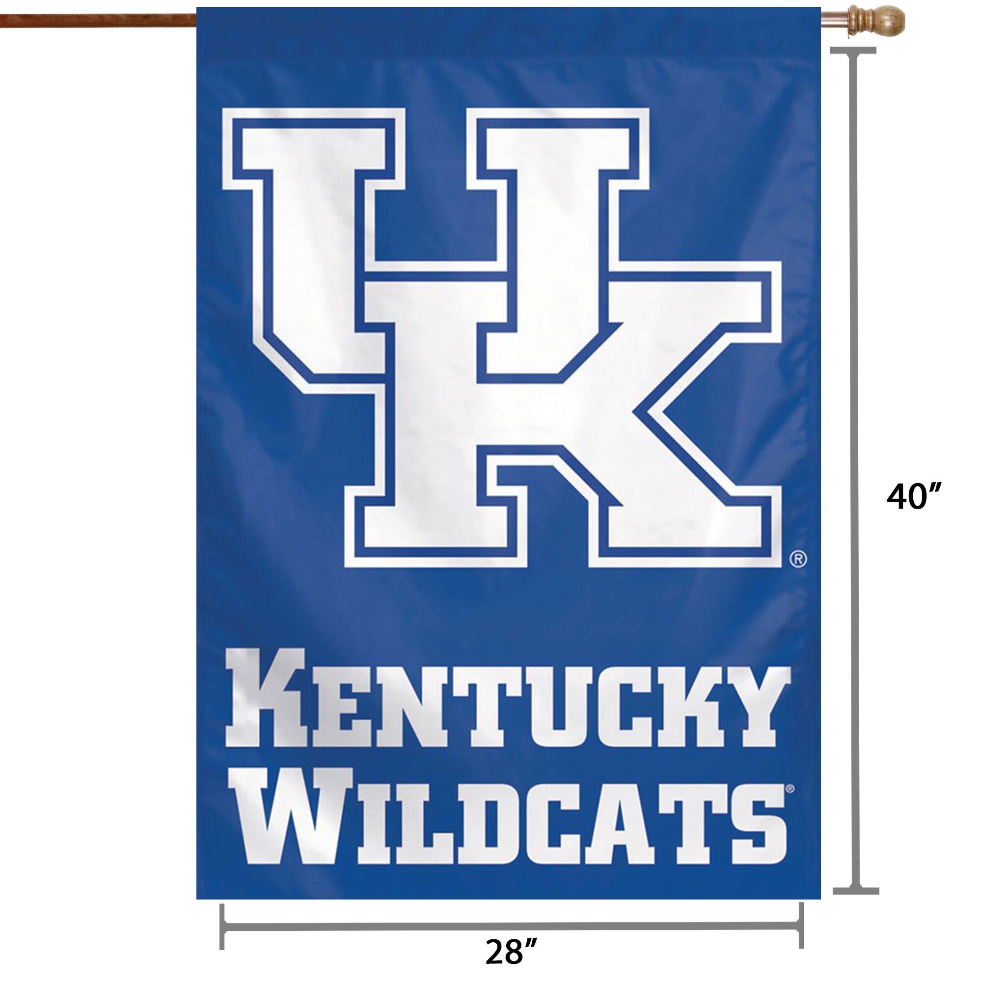 WinCraft Kentucky Wildcats 28" x 40" Full Name Single Sided Vertical ...