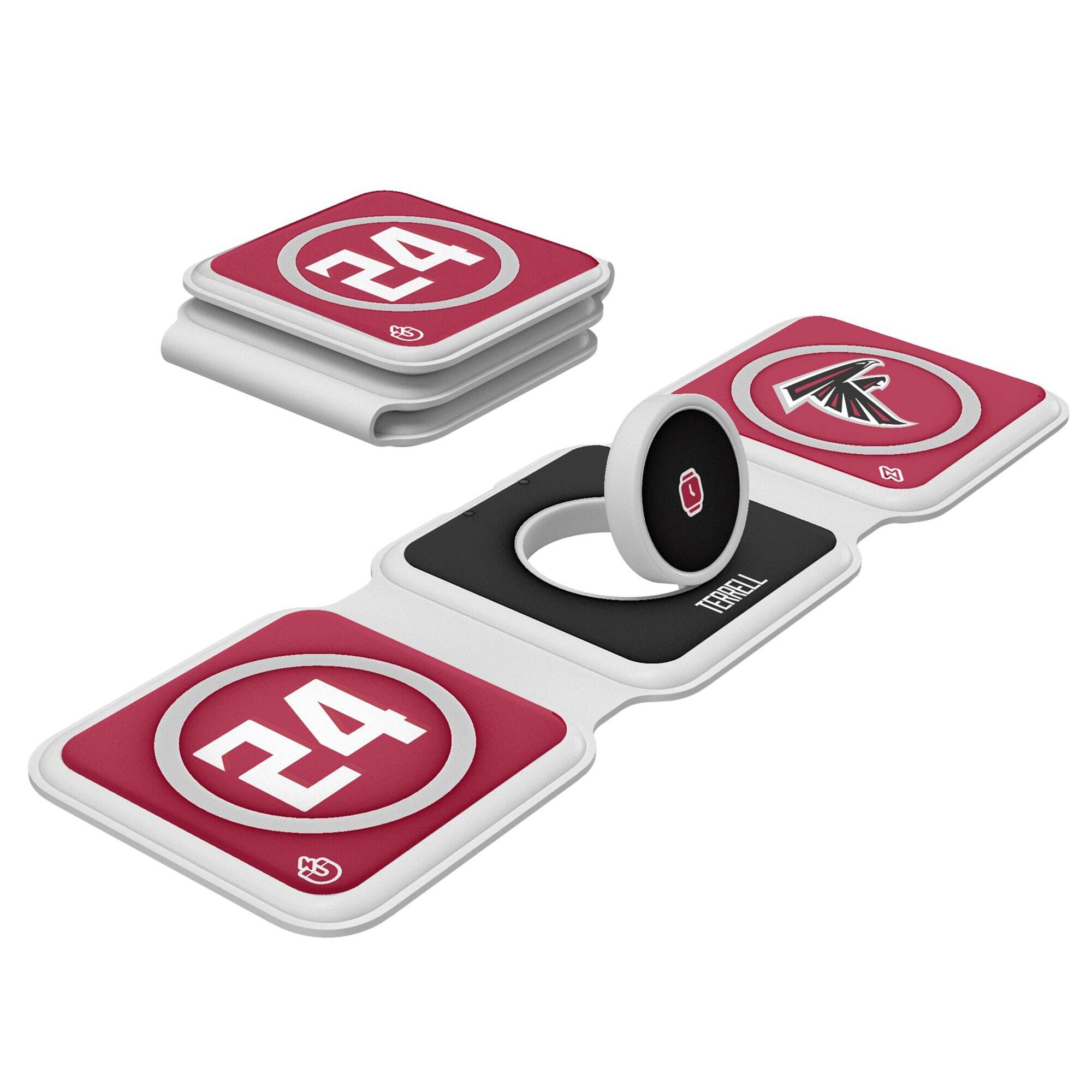 Keyscaper A.J. Terrell Atlanta Falcons 3 in 1 Foldable Charger White ...