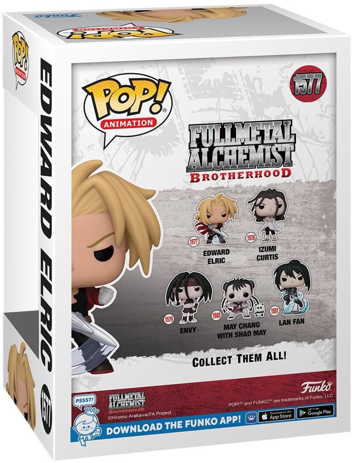 Funko POP! ANIME: Fullmetal Alchemist: E Elric with Blade 889698756167 ...