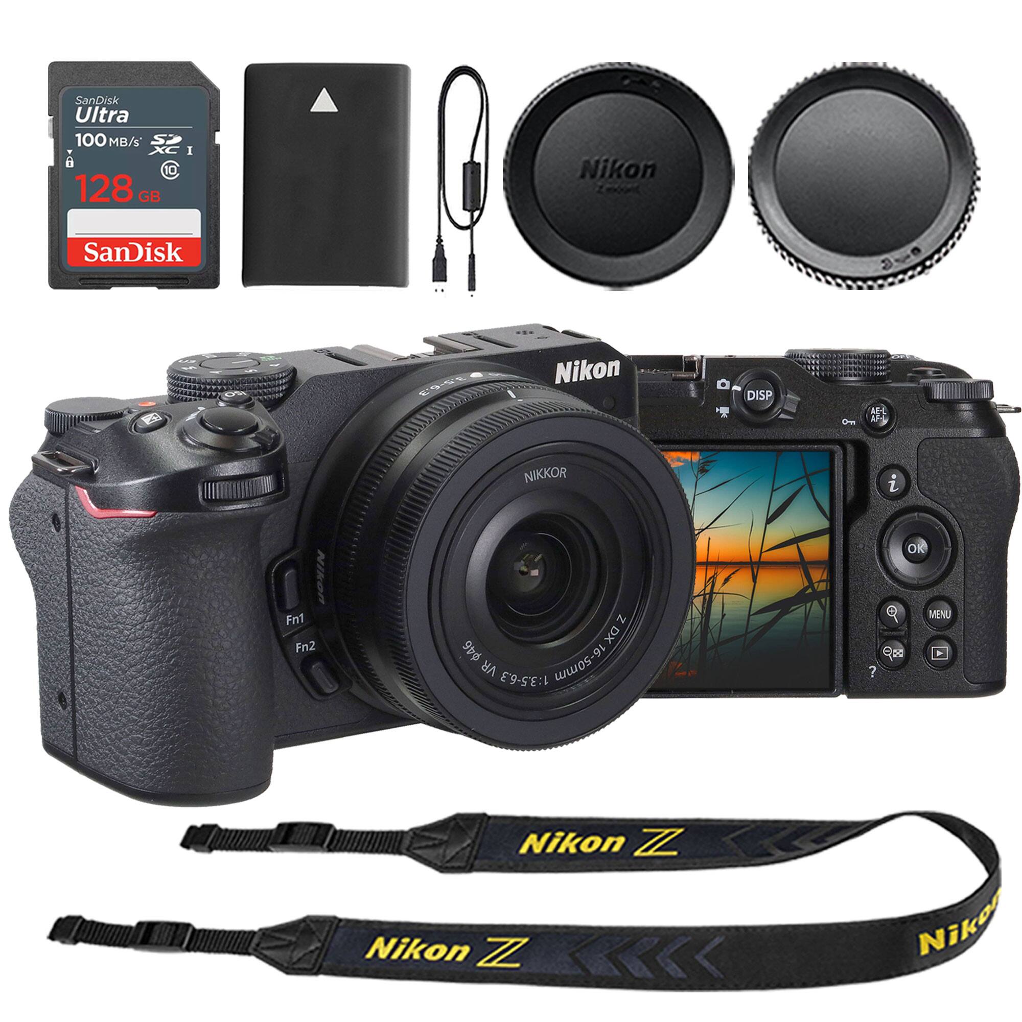 Nikon Z30 Mirrorless Camera with DX 16 50mm Lens + Sandisk Ultra 128GB ...