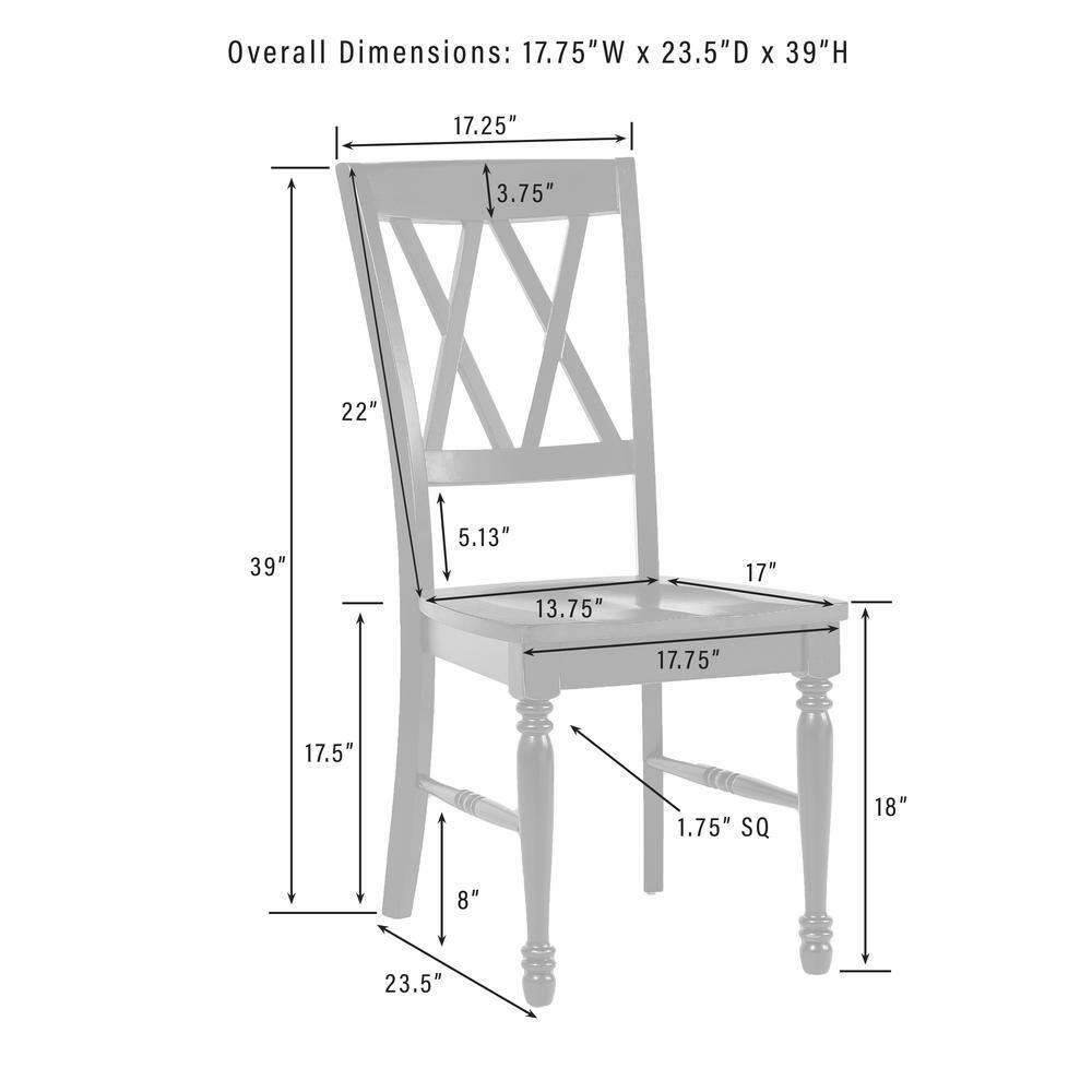Crosley Furniture Shelby 4 Piece Dining Chair Set Blue KF20031NV - Best Buy