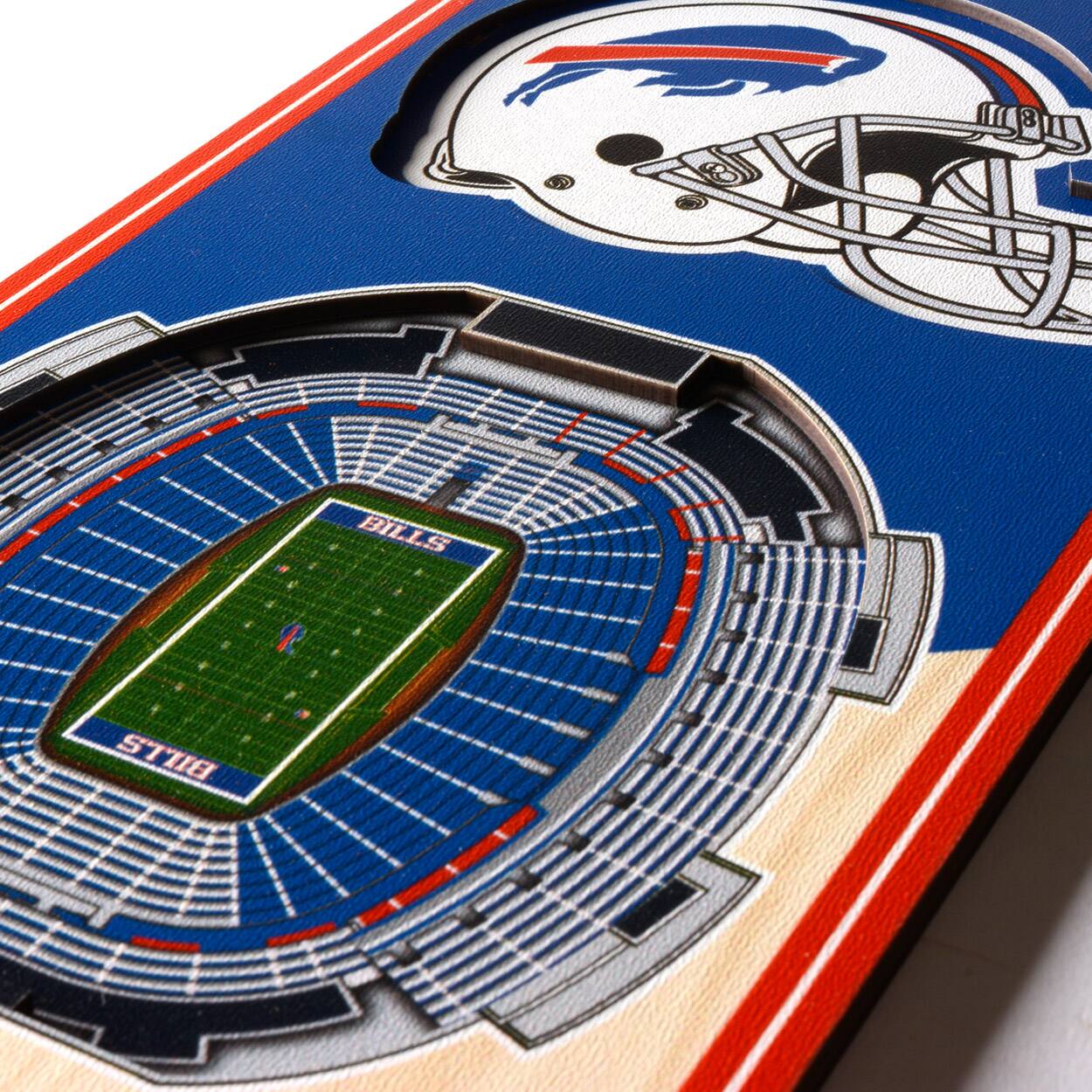 YouTheFan Buffalo Bills 6'' x 19'' 3D StadiumView Banner Multicolor ...