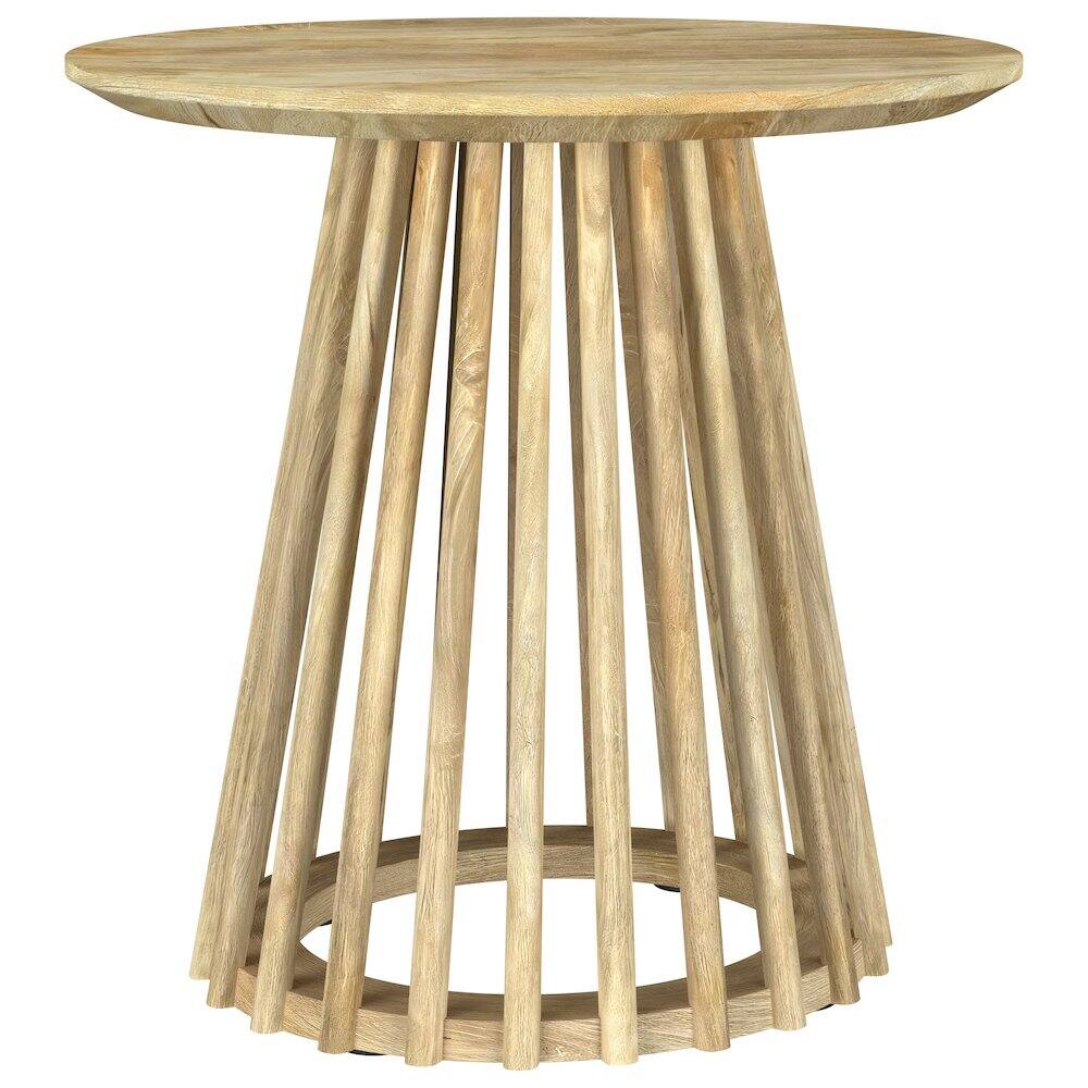 Coaster Co. of America Touhy Round Solid Wood End Side Table Natural ...
