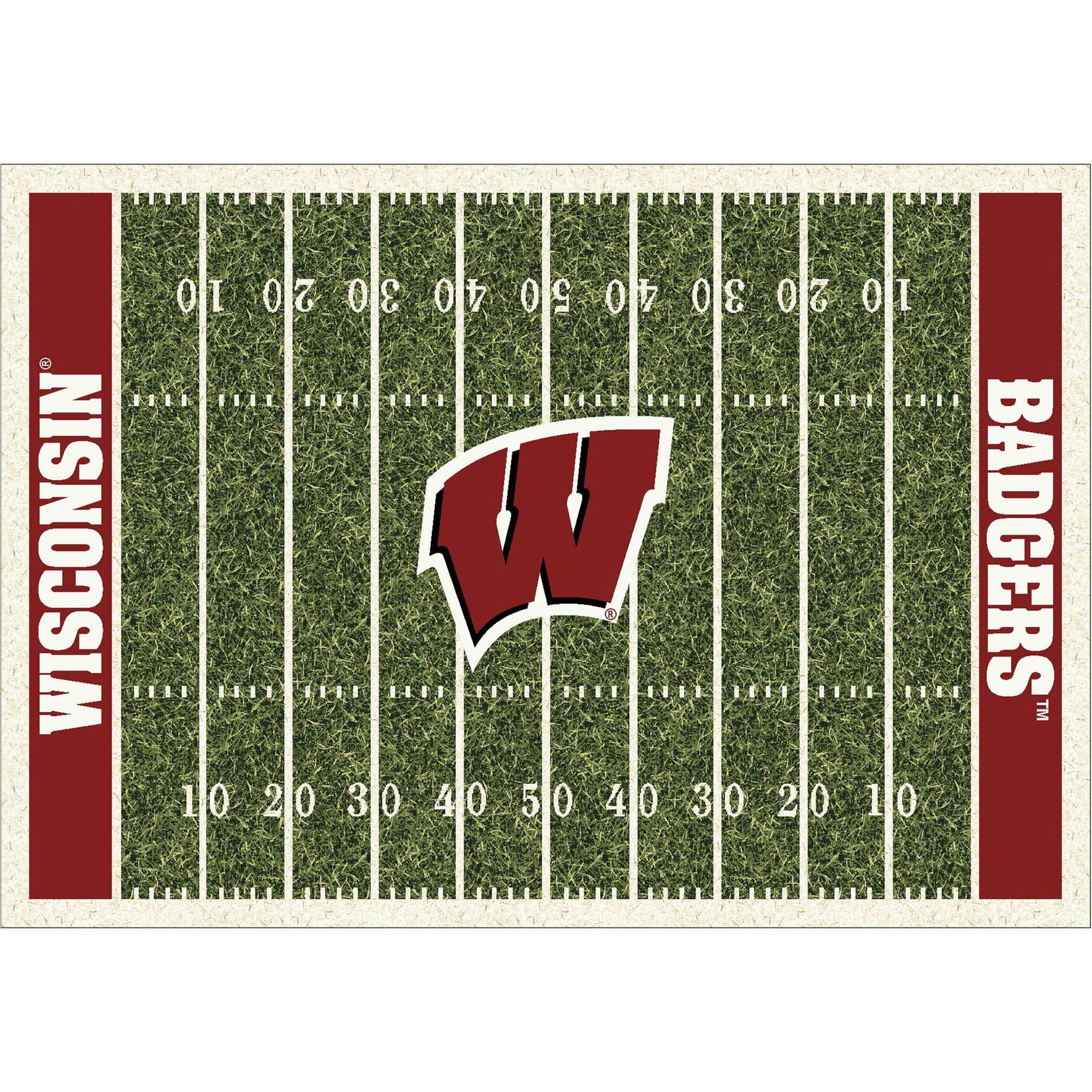 Imperial Wisconsin Badgers 3'10" x 5'4" Homefield Rug - Black 4299388 ...