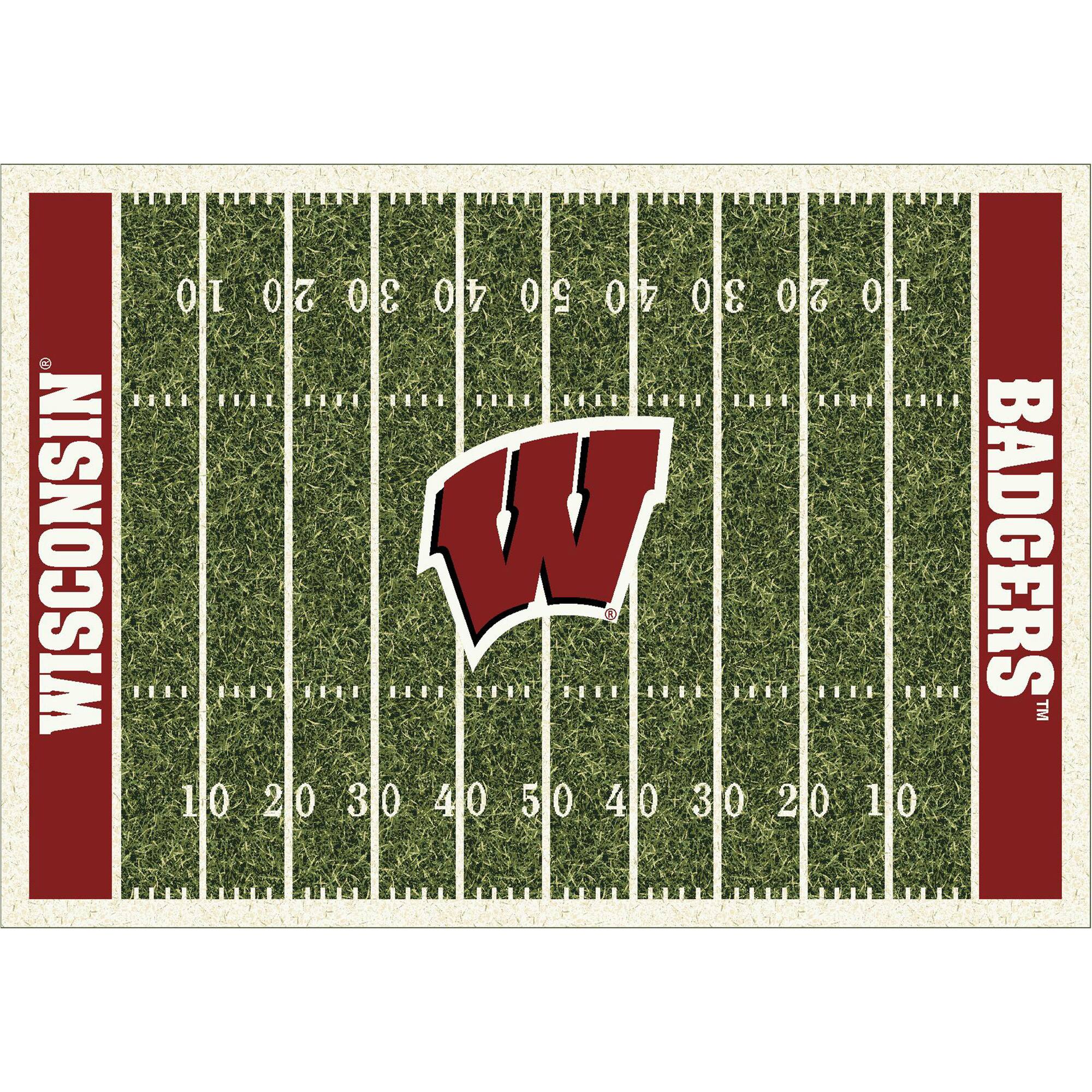 Imperial Wisconsin Badgers 3'10" x 5'4" Homefield Rug Black 4299388 ...