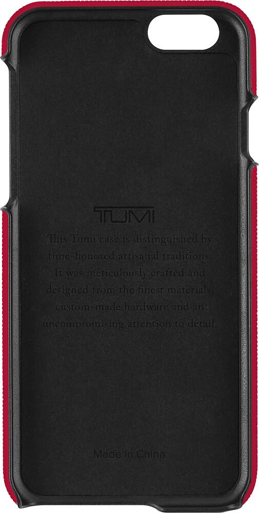 Best Buy: TUMI Snap Case for Apple® iPhone® 6 and 6s Red TUIPH-002-CCRED