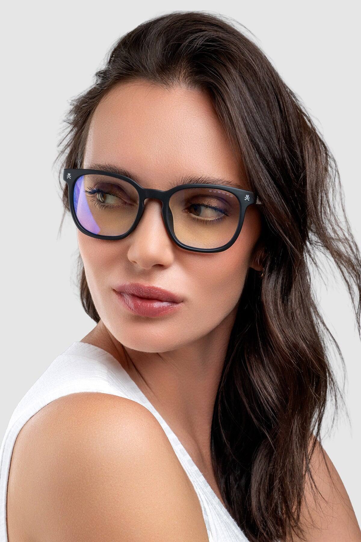 GUNNAR Computer Glasses tokidoki Mozzarella, Onyx Latte, Clear Lens Blue Light Blocking, Relieve ...