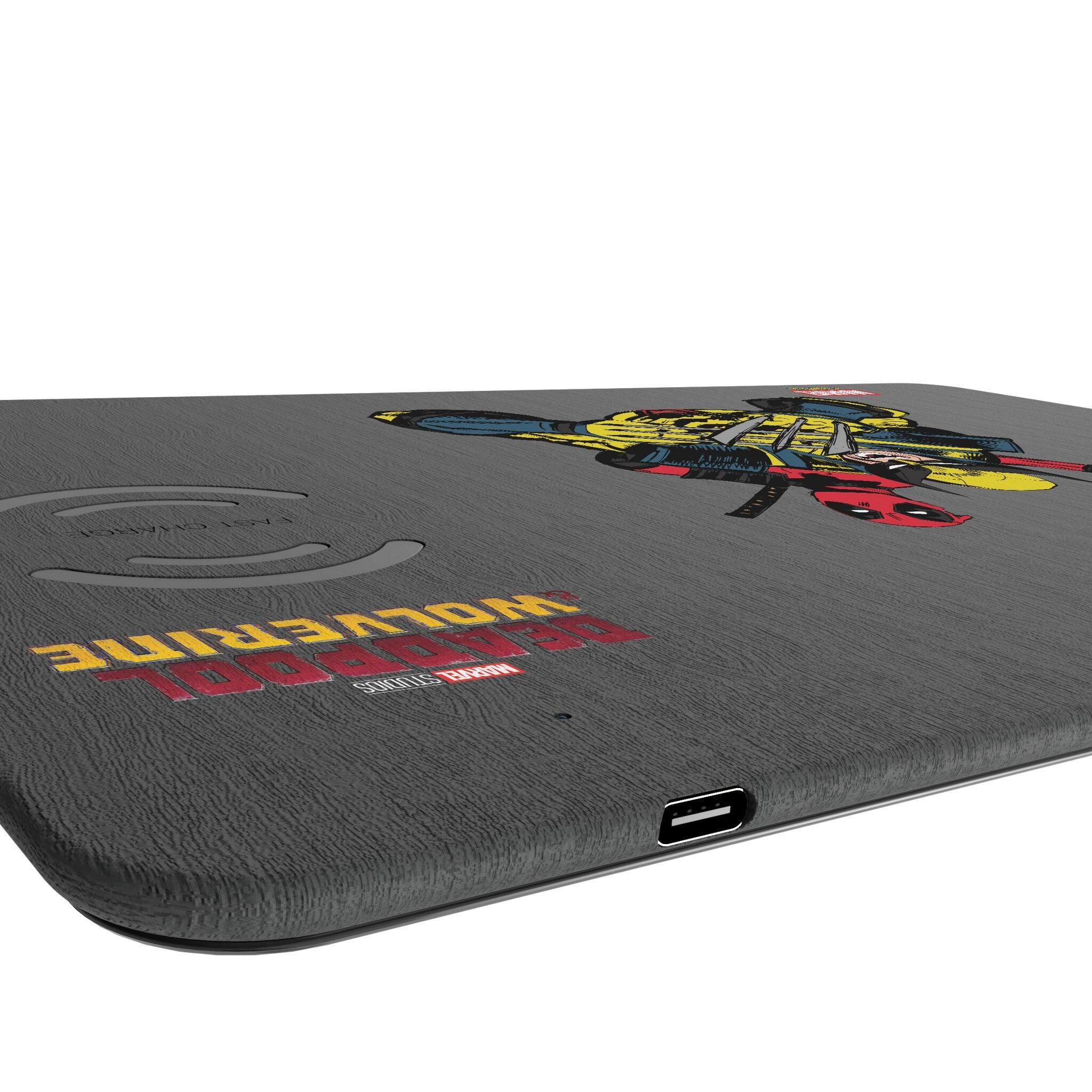 Keyscaper Marvel Badge 15 Watt Wireless Charger and Mouse Pad Deadpool ...