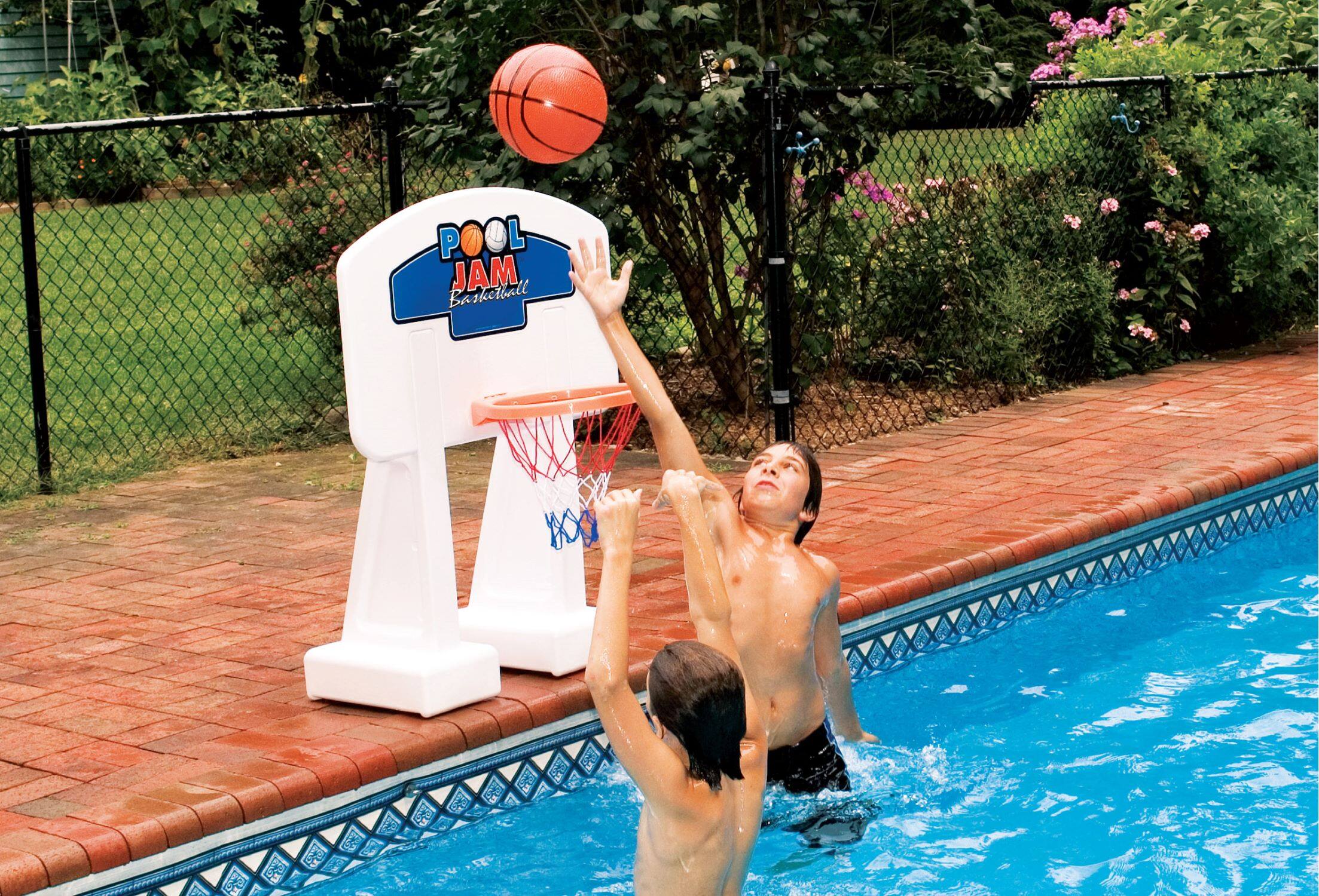 Swim Central Pool Jam Combo Basketball and Volleyball Inground Swimming ...