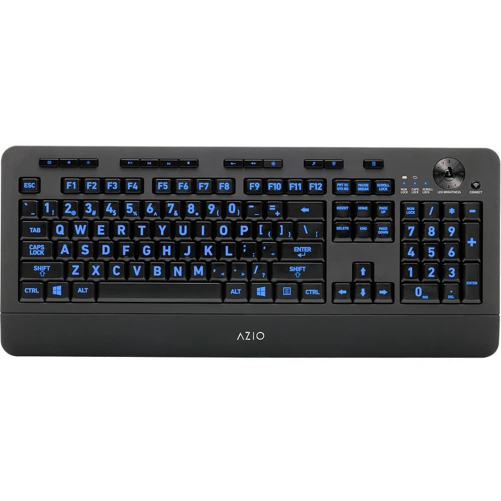 Customer Reviews: AZIO Vision Wireless Keyboard Black KB506W - Best Buy