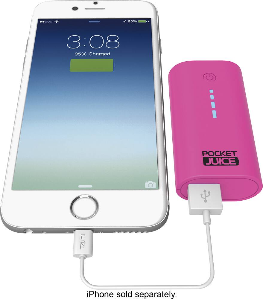 Customer Reviews: Tzumi Pocketjuice Portable Charger Pink 2666BB-2 ...