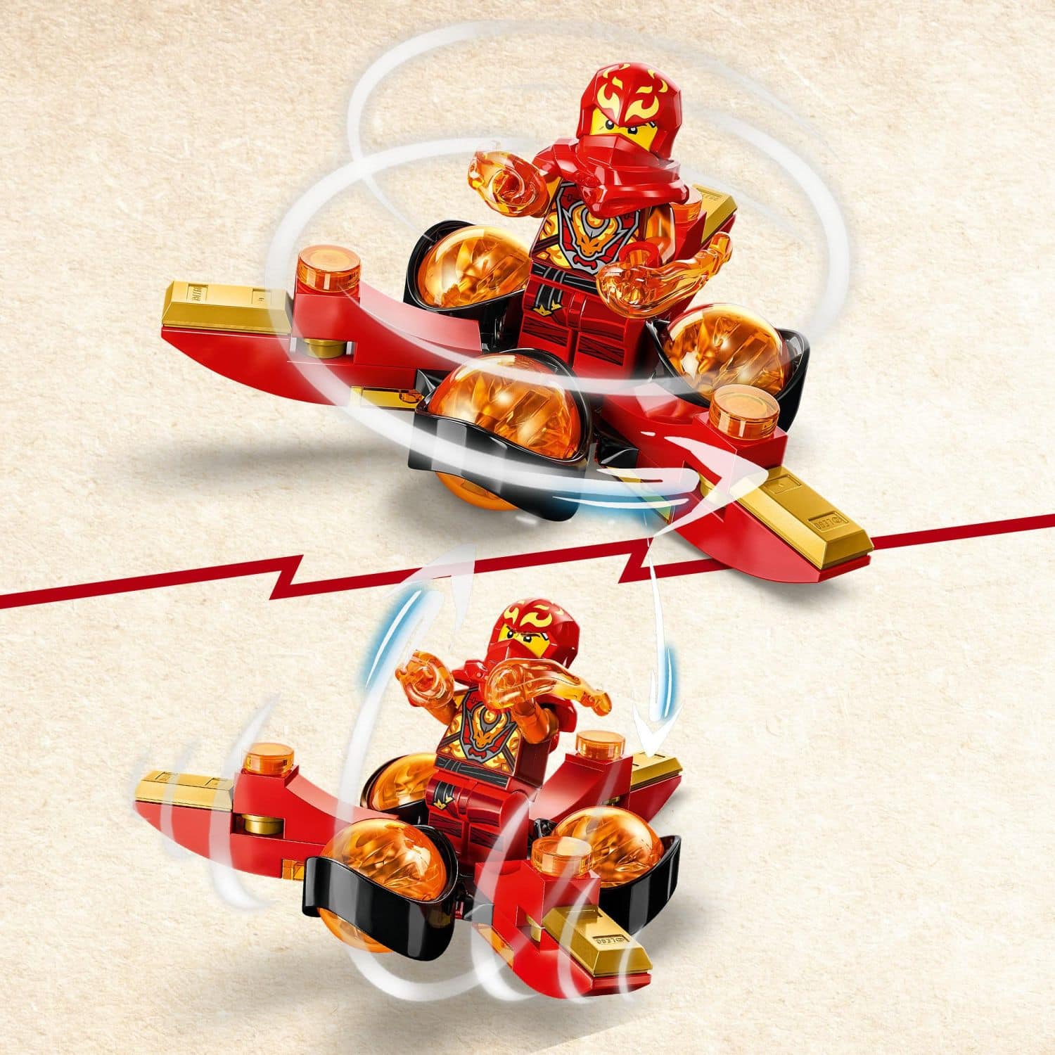 Best Buy: LEGO NINJAGO Kai’s Dragon Power Spinjitzu Flip Action Figure 71777 6425908