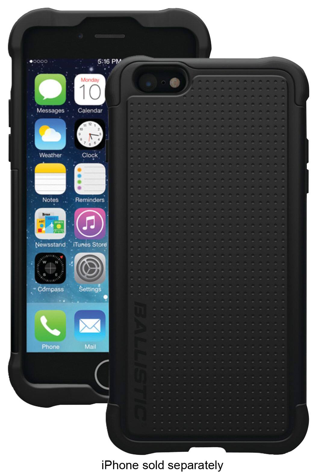Best Buy: Ballistic Tough Jacket Case for Apple® iPhone® 6 Plus Black ...