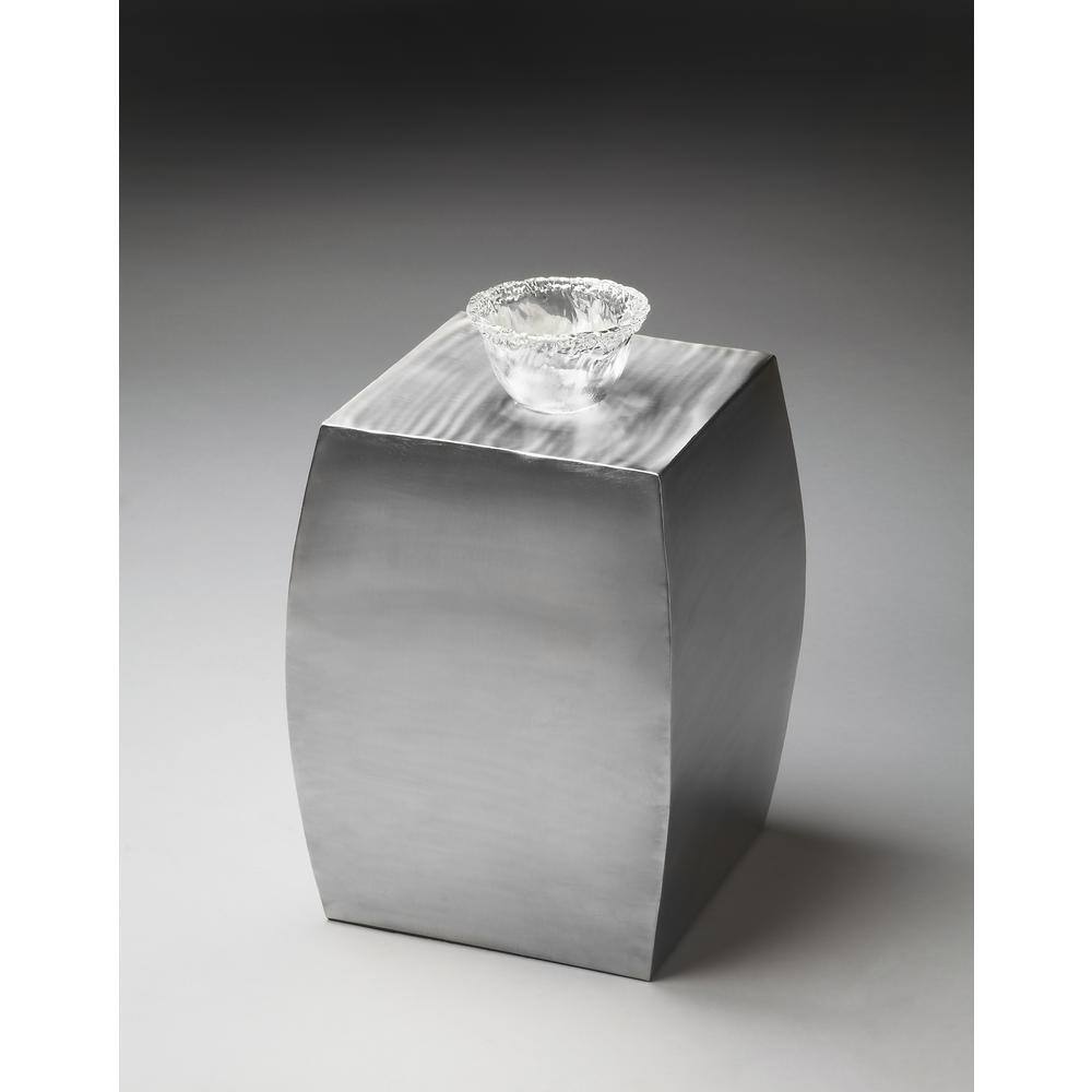 Butler Specialty Getty Stainless Steel Side Table Silver 2888260 - Best Buy