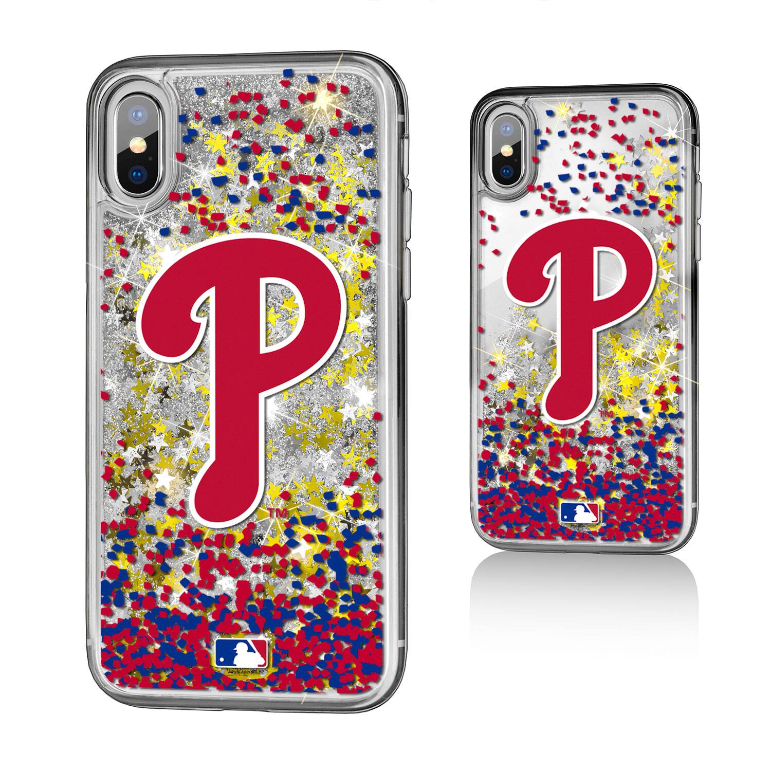 Keyscaper MLB Philadelphia Phillies iPhone X/Xs Glitter Case Multicolor ...