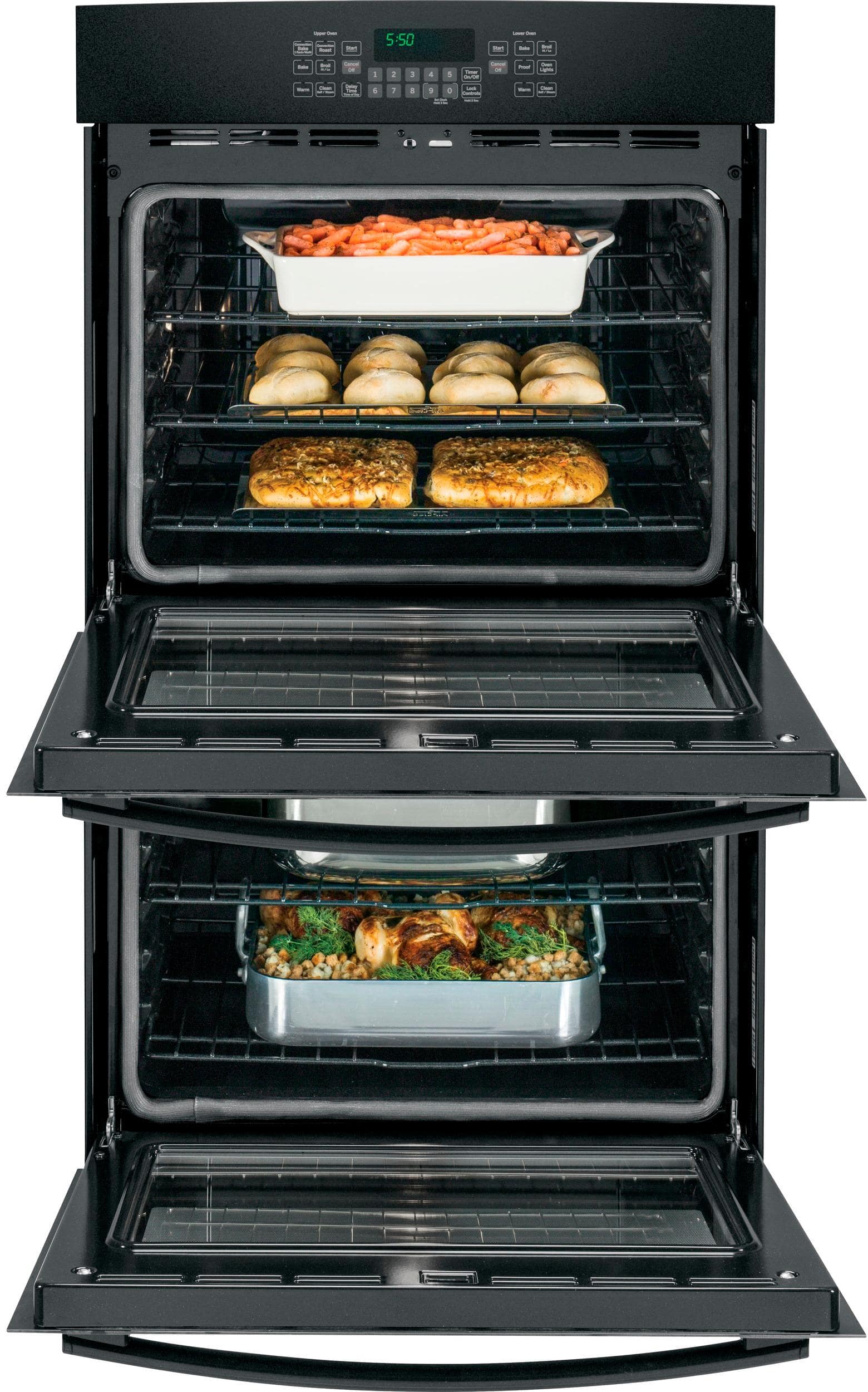 Best Buy: GE 30" Built-In Double Electric Convection Wall Oven JT5500DFBB