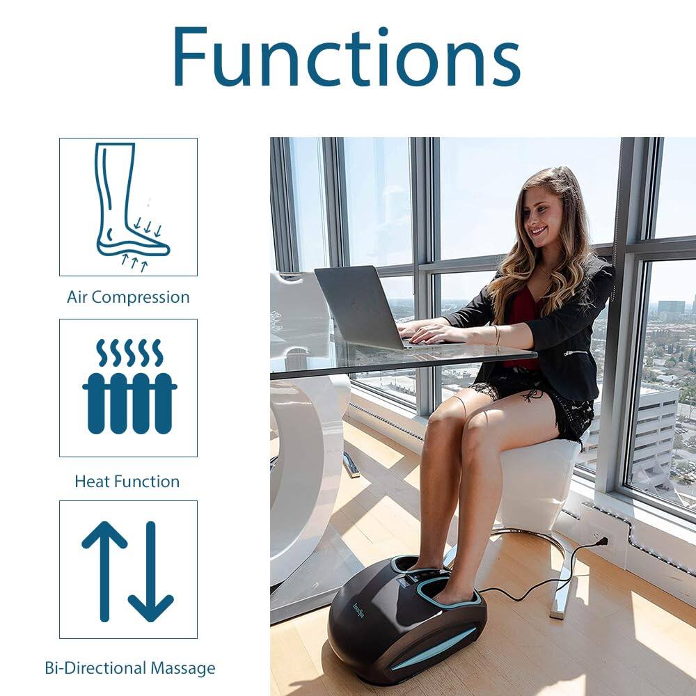 The Best Inks Shiatsu Foot Machine With Heat Electric Deep Kneading ...