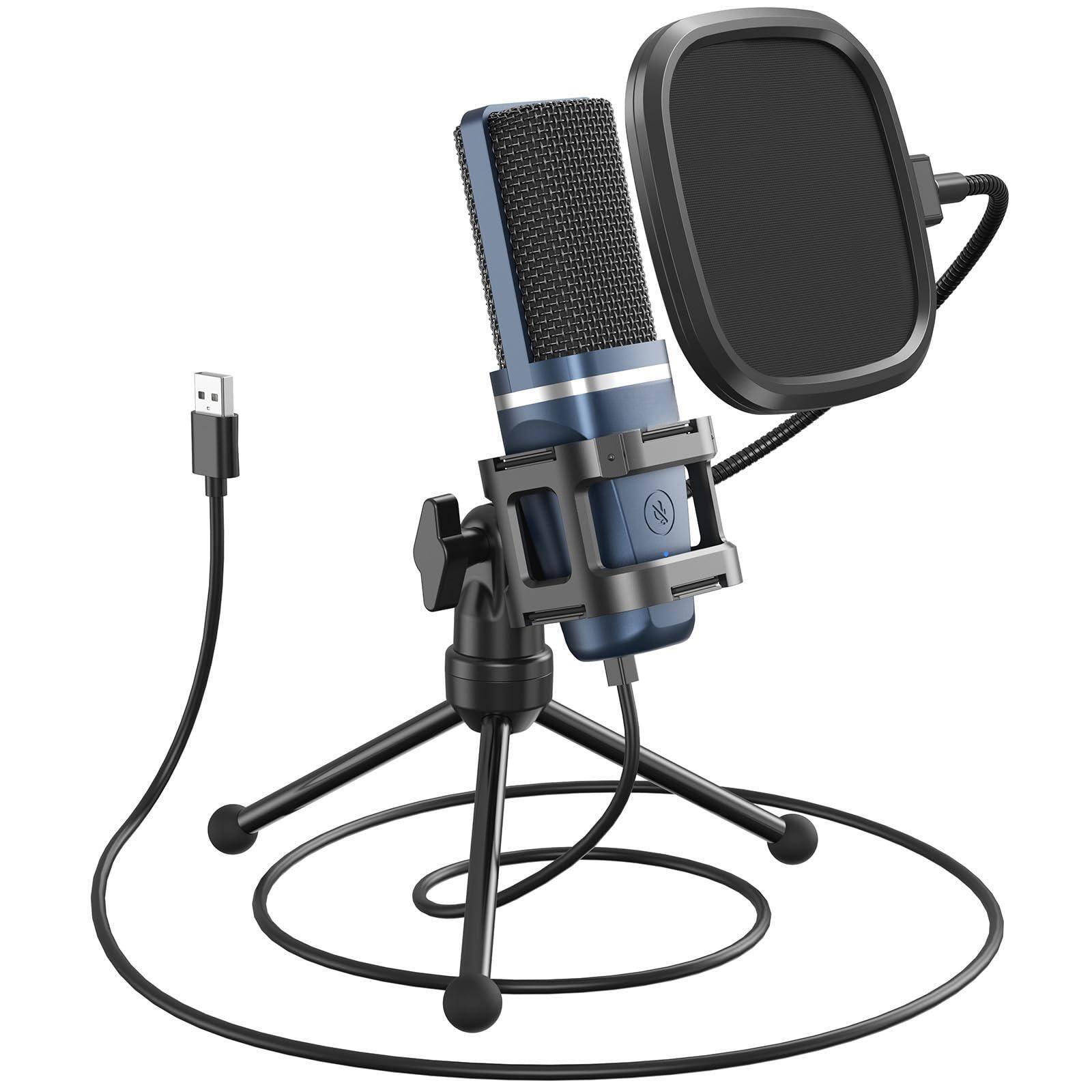 Cedar Assembly Gaming Usb Microphone For Pc Rgb Condenser Computer Mic ...