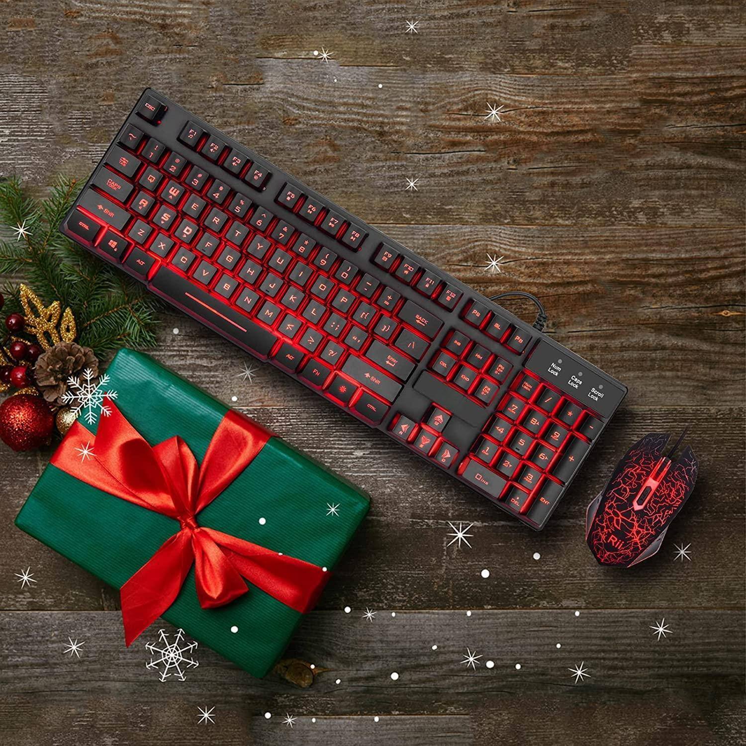 Cozy Serene Gaming And Mouse Set 3 led Backlit Mechanical Feel Business ...