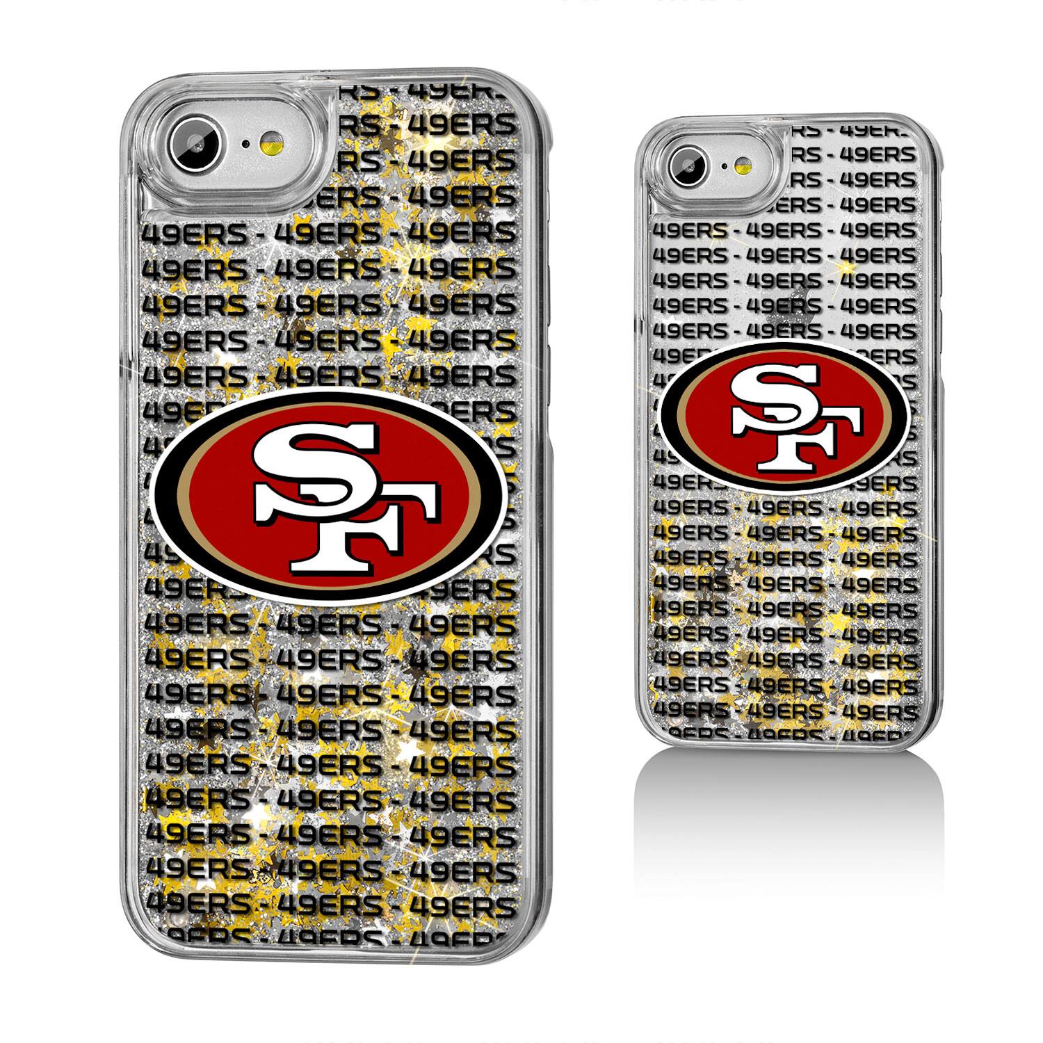 Keyscaper NFL San Francisco 49ers iPhone Text Backdrop Design Glitter ...