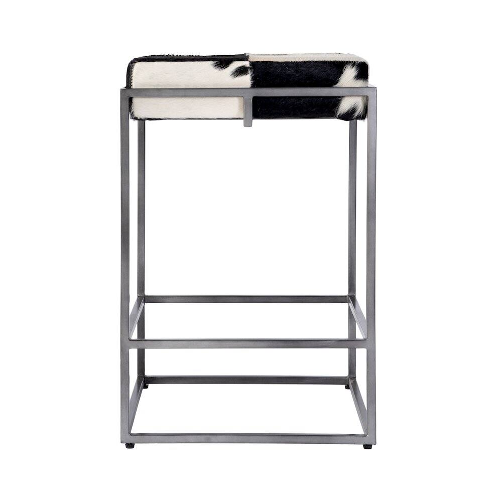 Butler Specialty Stinson 26.5" Seat Height Hair on Hide Counter Stool ...