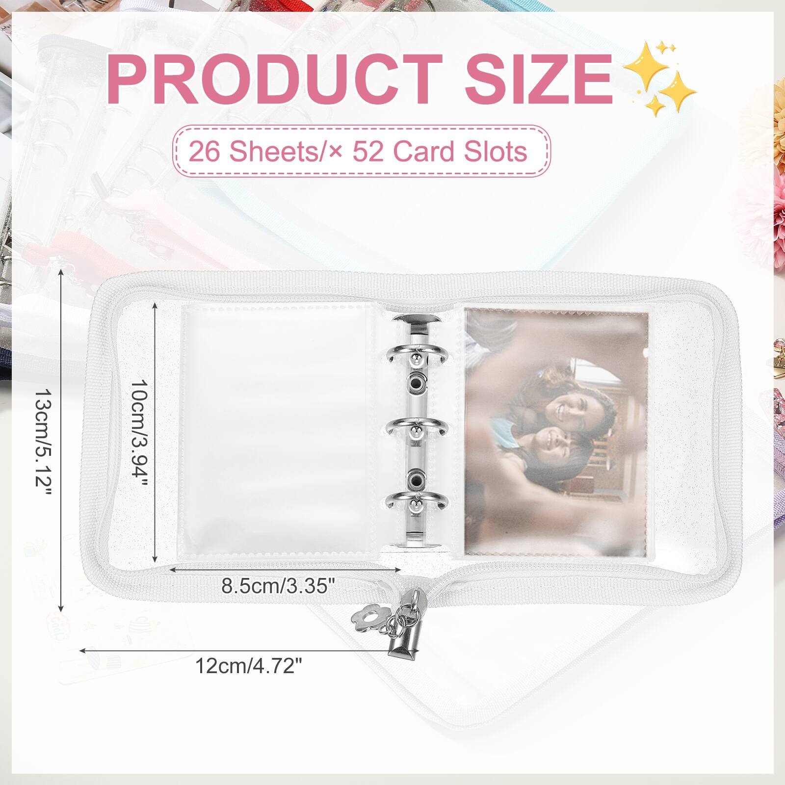 Unique Bargains A7 Photocard Binder 2 Photo Style Clear Kpop Holder ...