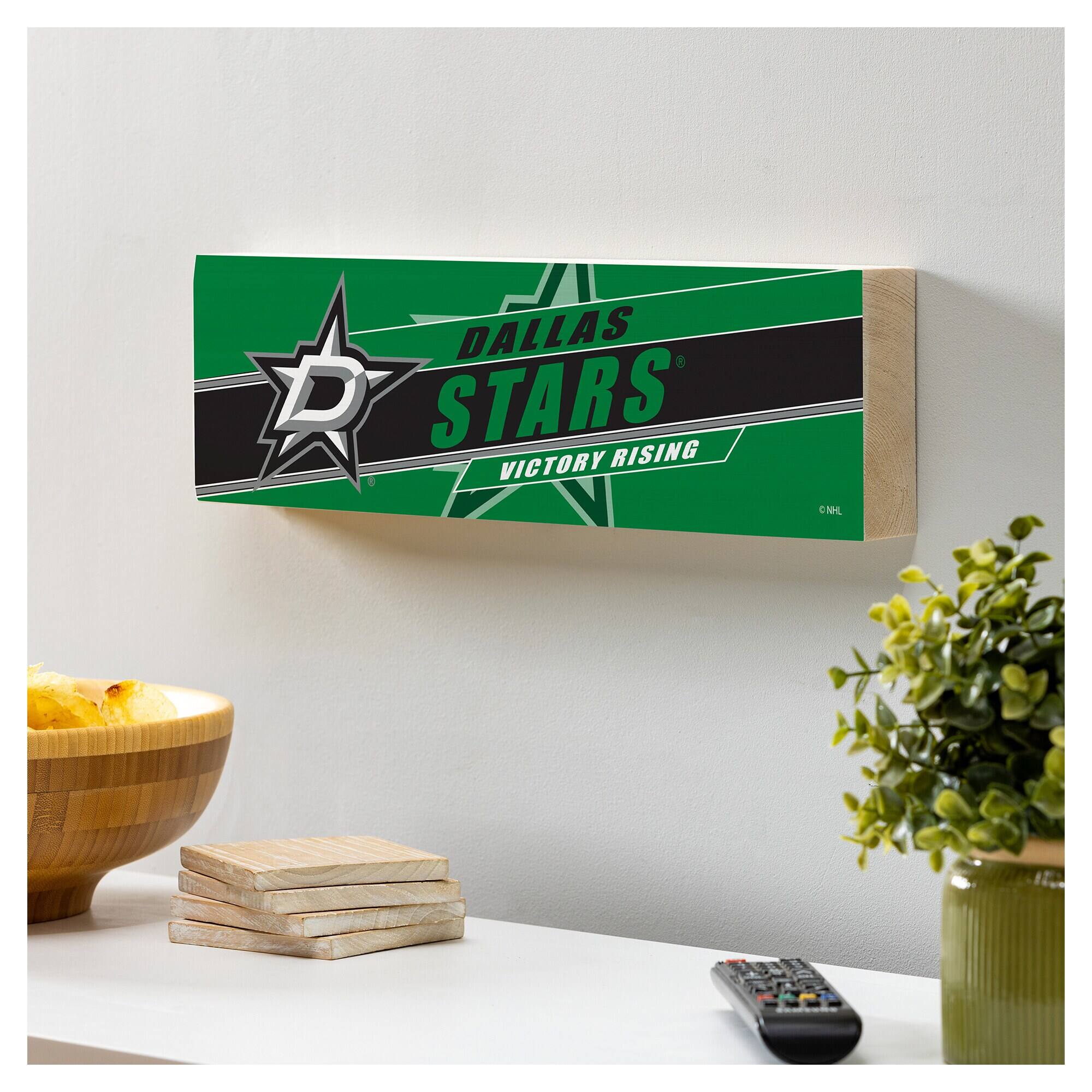 Evergreen Enterprises Dallas Stars 5" x 18" Shadow Logo Wood Mantle ...