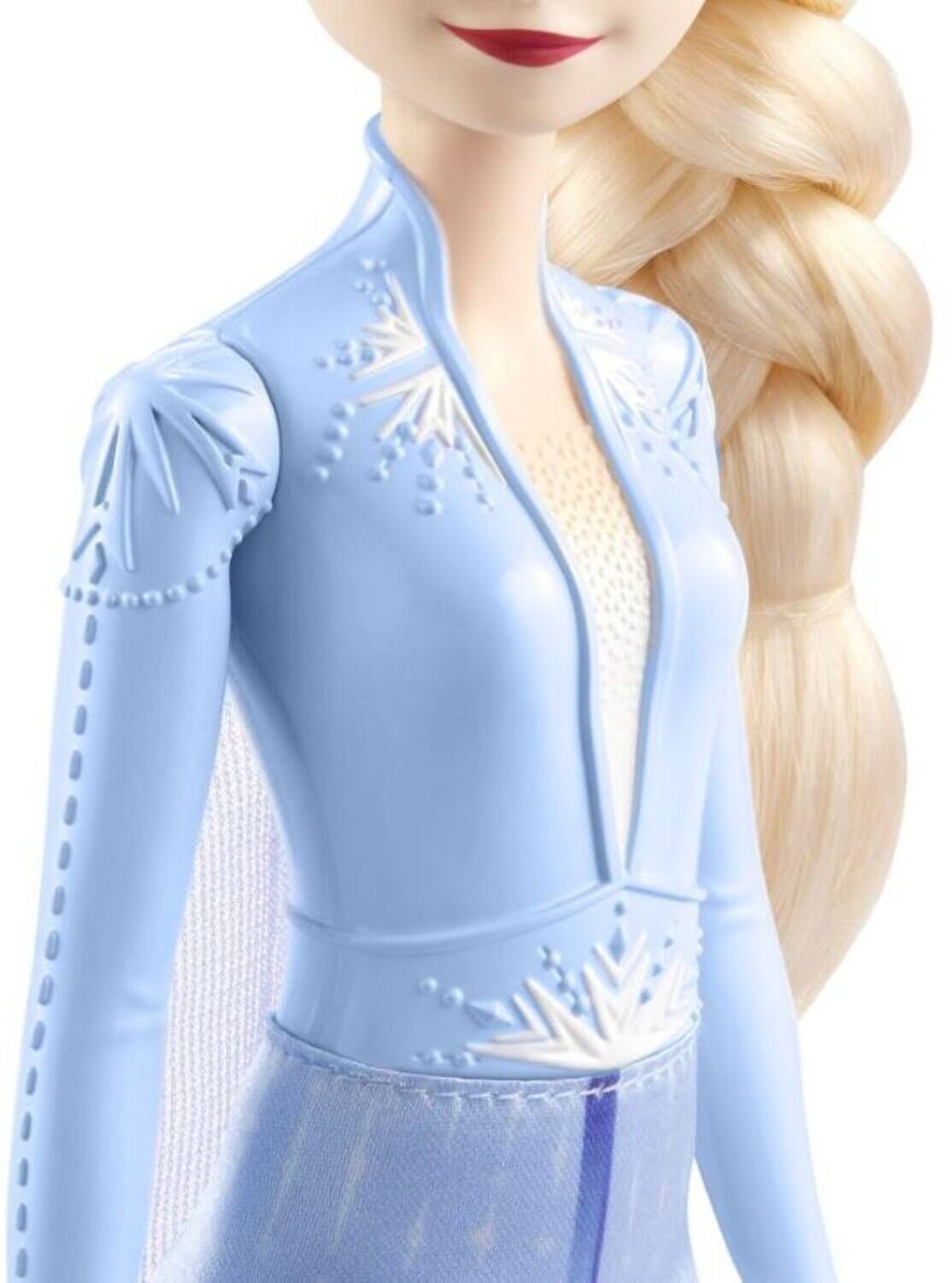 Mattel Disney Frozen Doll Elsa with Blue Dress Collectibles Multicolor ...