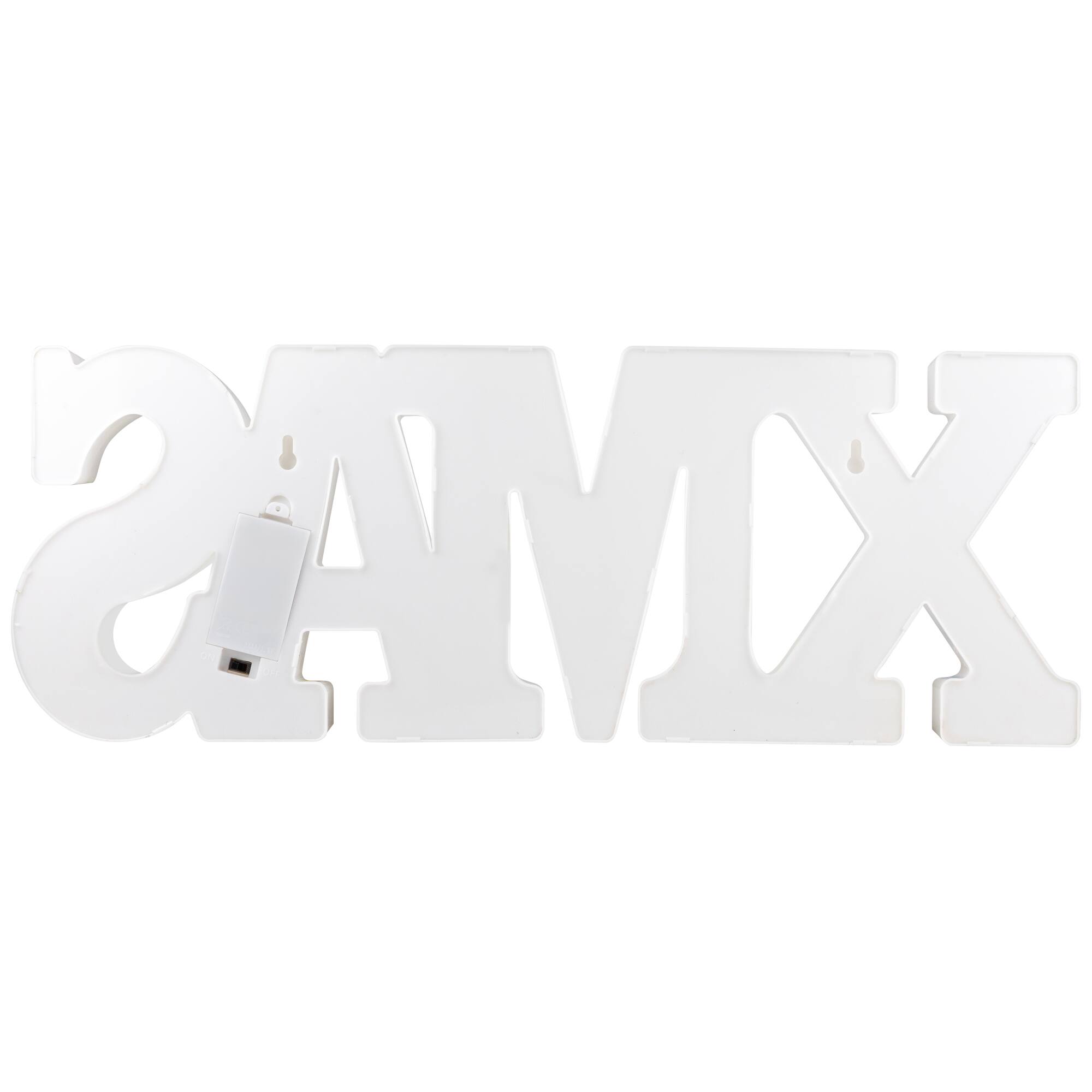 Northlight 18.5" Battery Operated LED Lighted XMAS Christmas Marquee ...