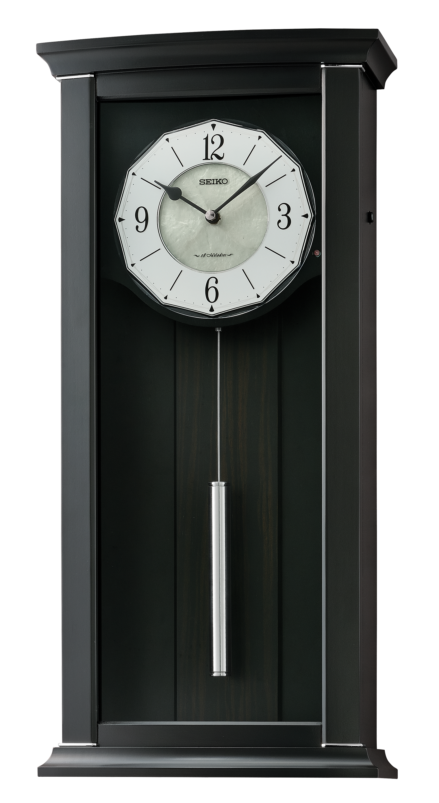 Seiko Juliet Melodies In Motion Pendulum Clock Black QXM605KLH - Best Buy