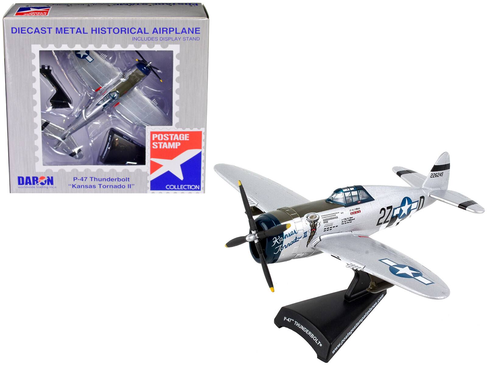 Postage Stamp Republic P 47 Thunderbolt Fighter Aircraft Kansas Tornado ...