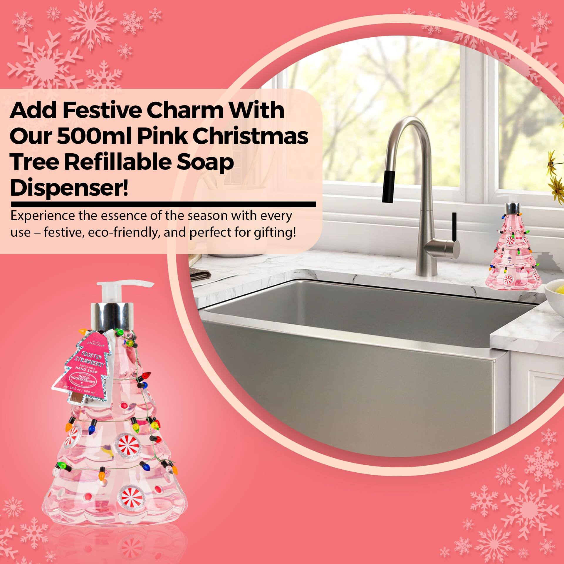 Dapper Styles Seasonal Decor Hand Soap Dispenser Christmas Tree Shaped ...