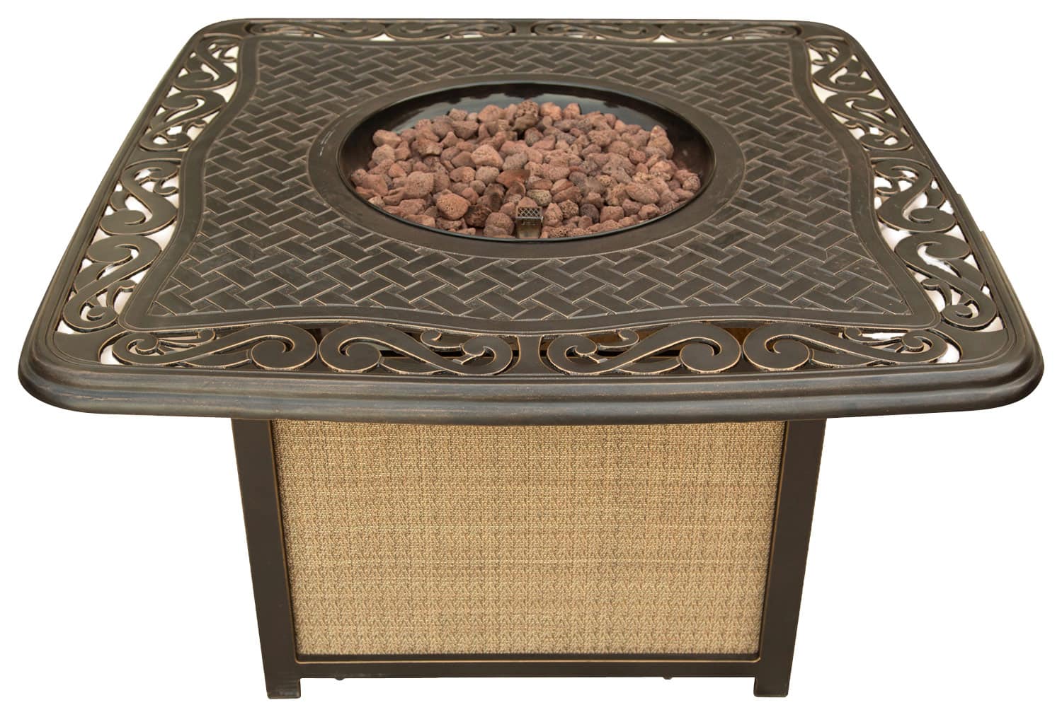 Best Buy: Cambridge Artisan Cast-Top Gas Fire Pit Aluminum/Tan ARTISAN1PCFP