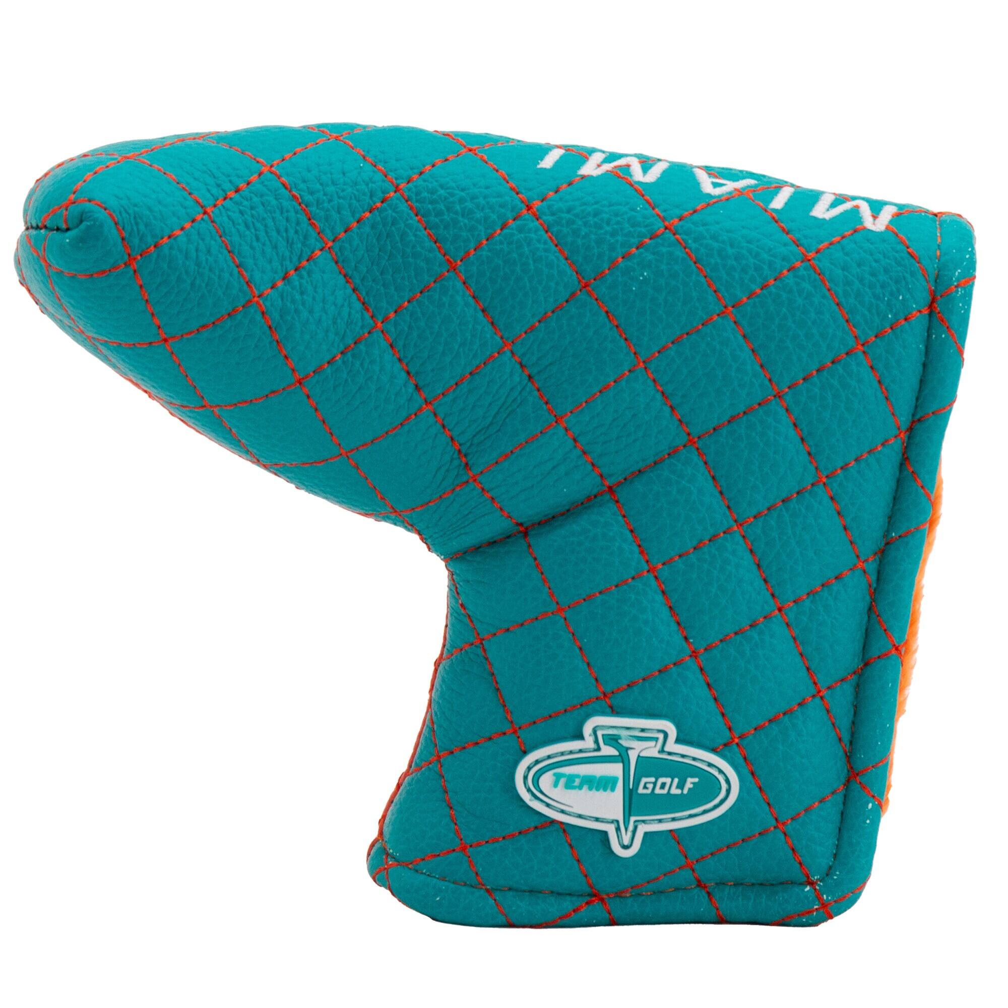 Team Golf Miami Dolphins Quilted Blade Putter Cover Multicolor ...