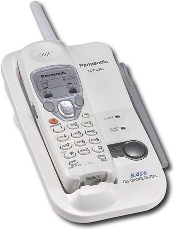 Best Buy: Panasonic 2.4GHz GigaRange Cordless Phone White KX-TG2205W