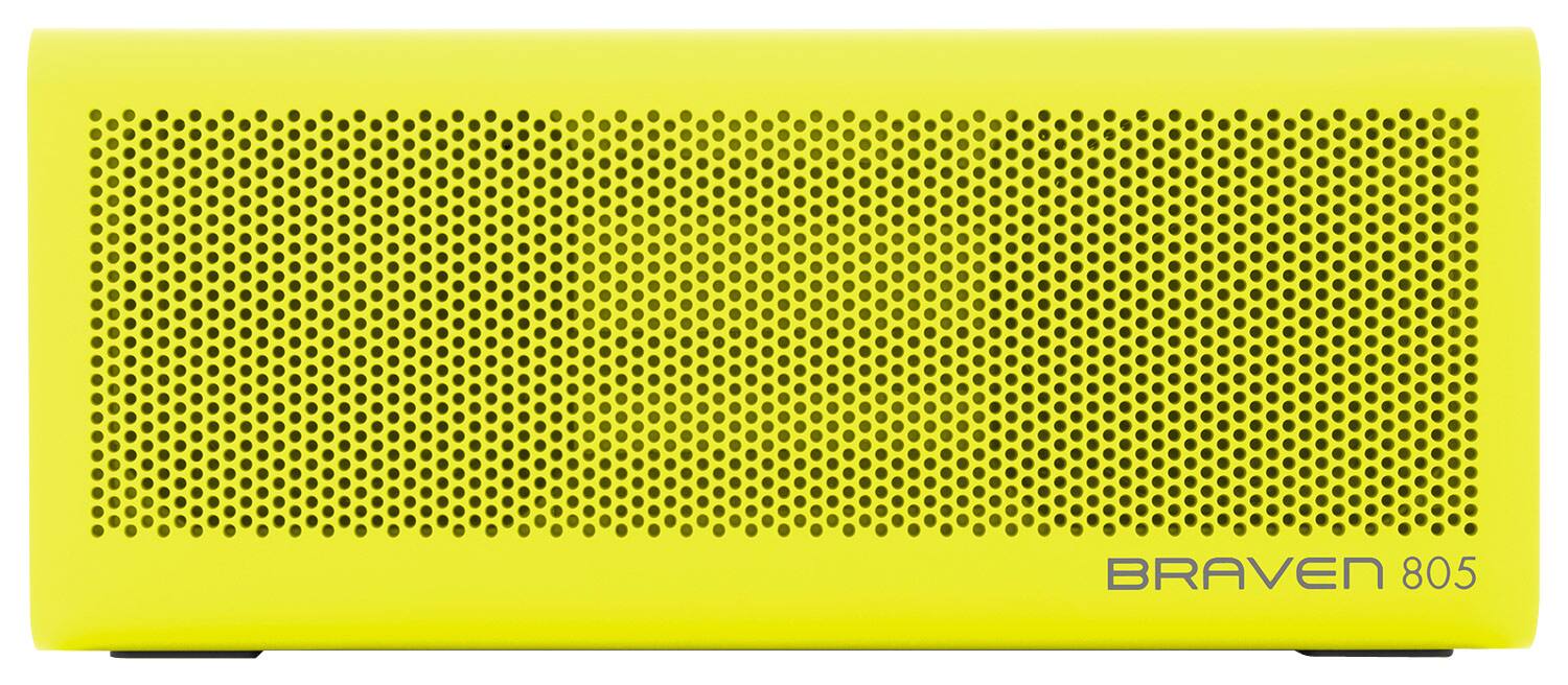 BRAVEN 805 Portable Bluetooth Speaker Yellow/Gray B805YGP - Best Buy