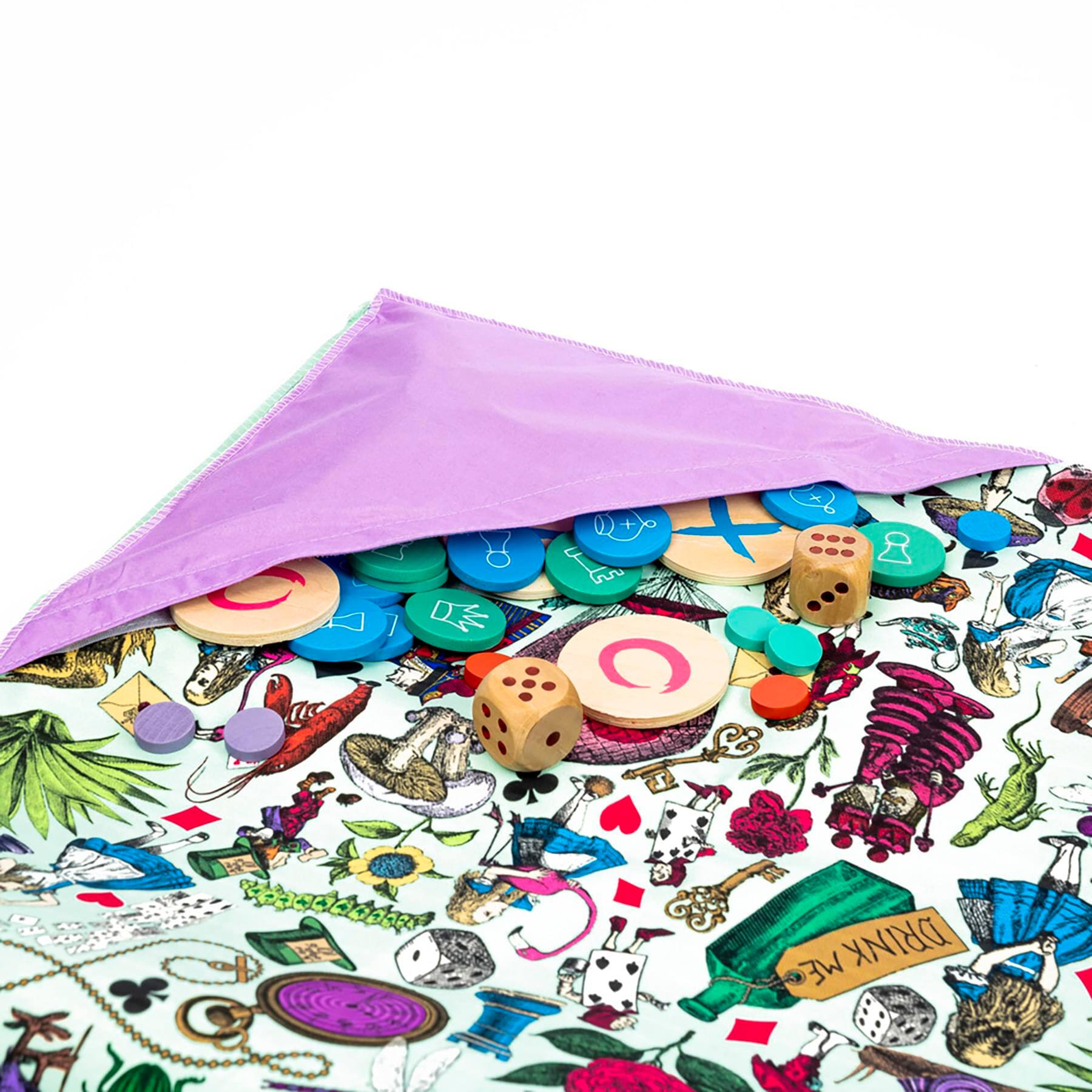 Disney Alice In Wonderland Party Games Mat | 5 Games Blue AIW5192 ...