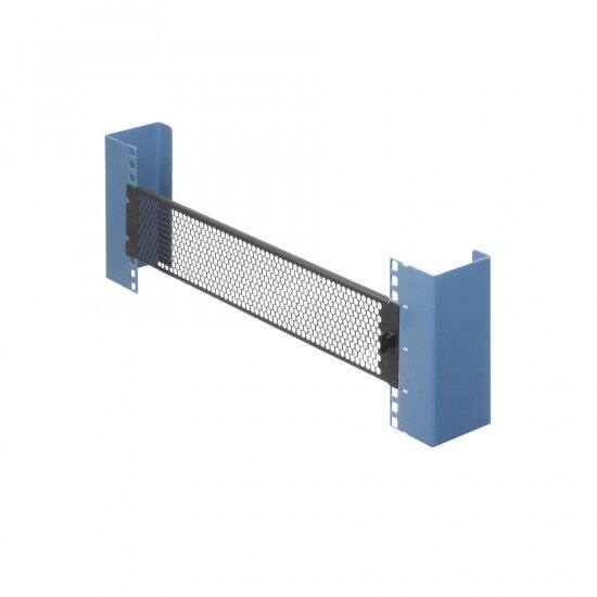 RackSolutions 2U Tool Less Vented Blanking Panel, Square Hole Rack Compatible, Airflow Control ...