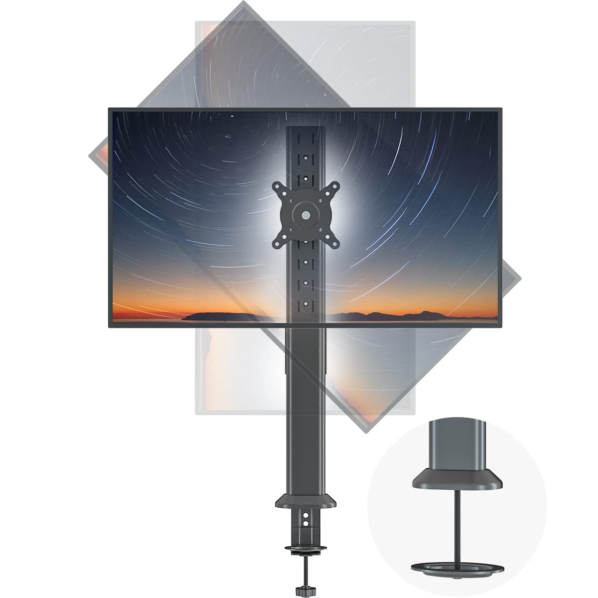 Hirose Alice Single Desk Monitor Arm Mount Stand Fit For 13 Inch To 32 ...