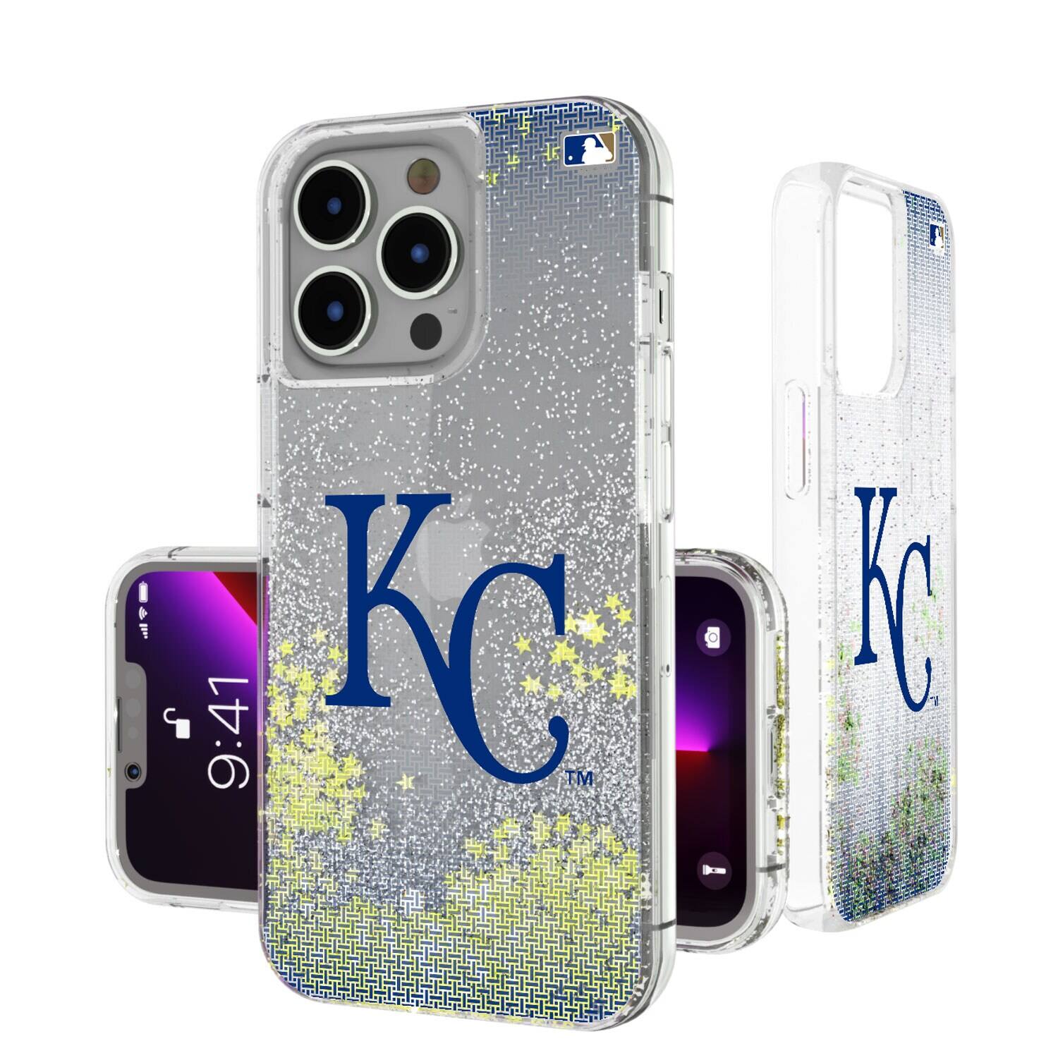 Keyscaper MLB Kansas City Royals Linen Logo iPhone Glitter Case 16 Pro ...