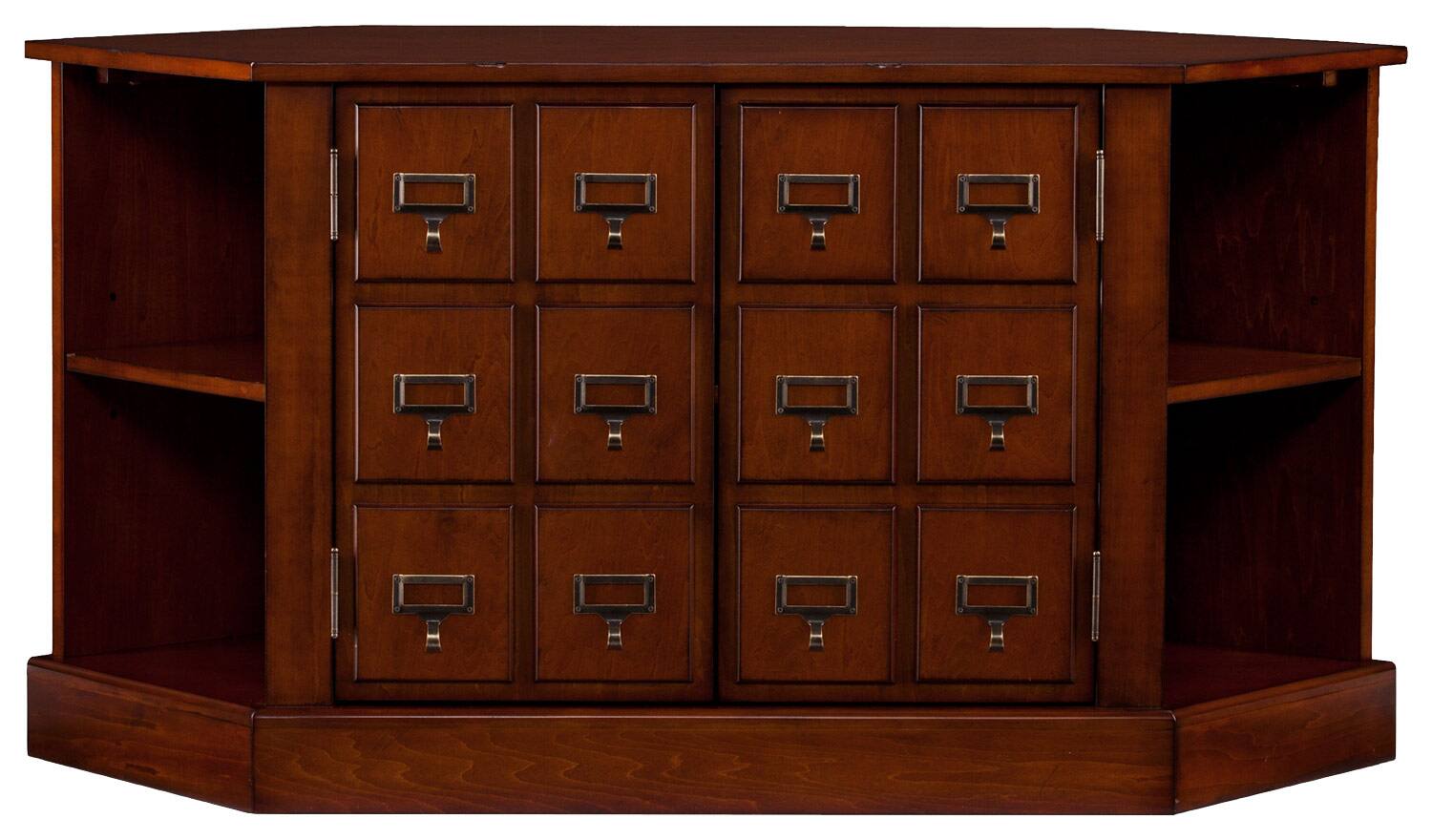 Best Buy: SEI Furniture Corner Apothecary TV/Media Stand Mahogany MS9946