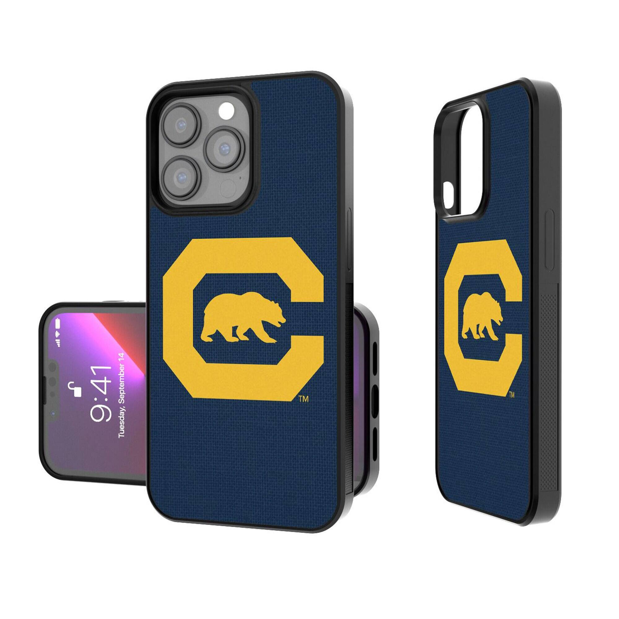 Keyscaper NCAA Cal Bears iPhone Solid Design Bump Case 14 Pro Max Black ...
