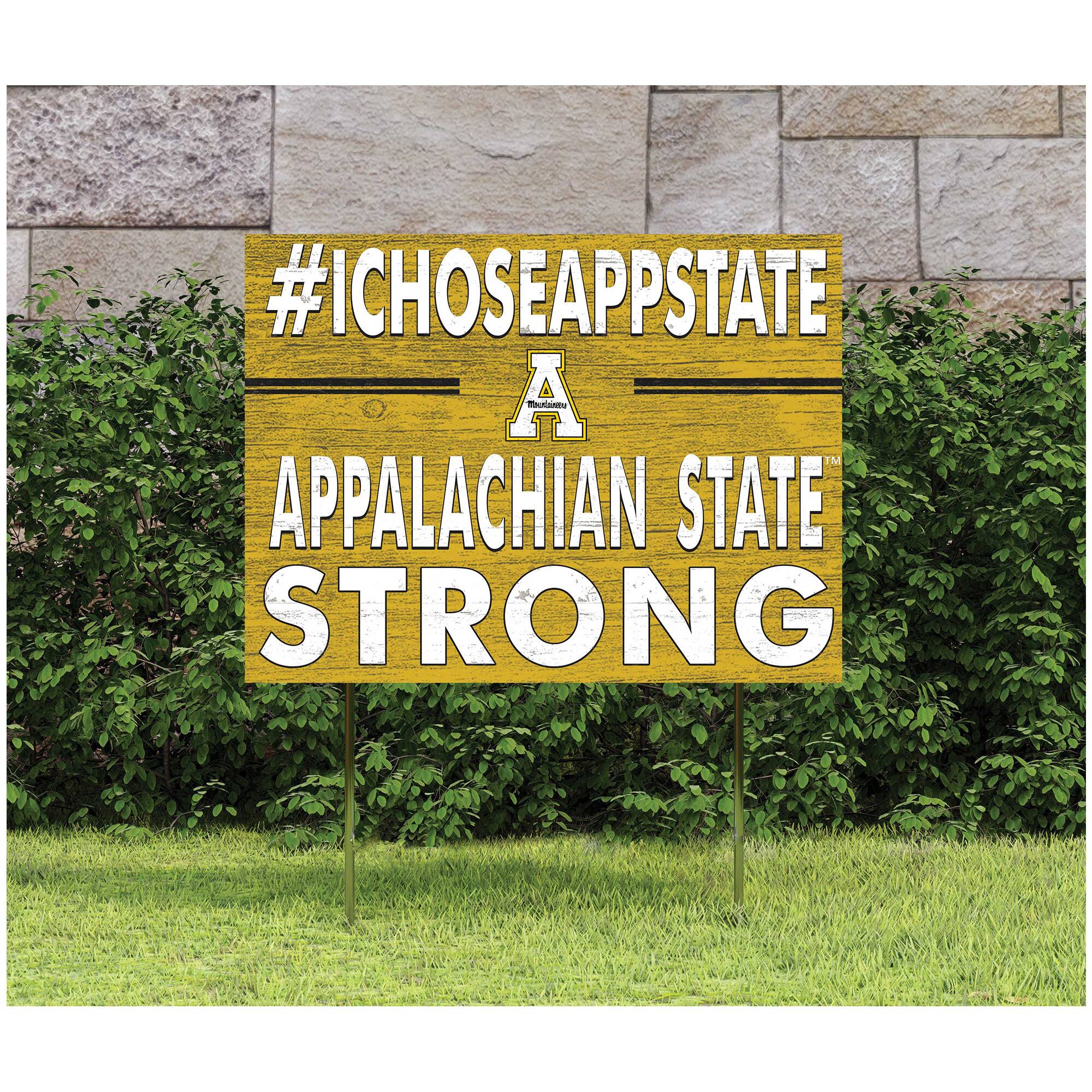 Jardine Appalachian State Mountaineers 18'' x 24'' I Chose Lawn Sign ...