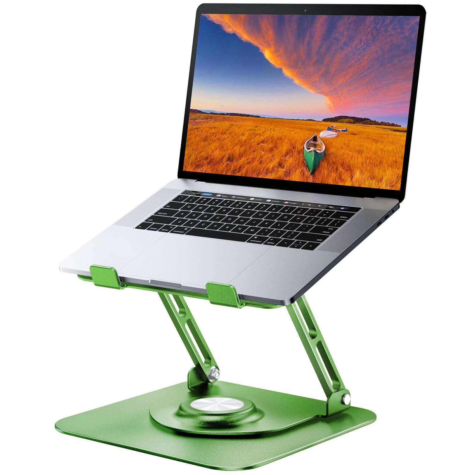 Hanke Laptop Stand For Desk Adjustable Computer With 360 Rotating Base Riser Collaborative Work ...
