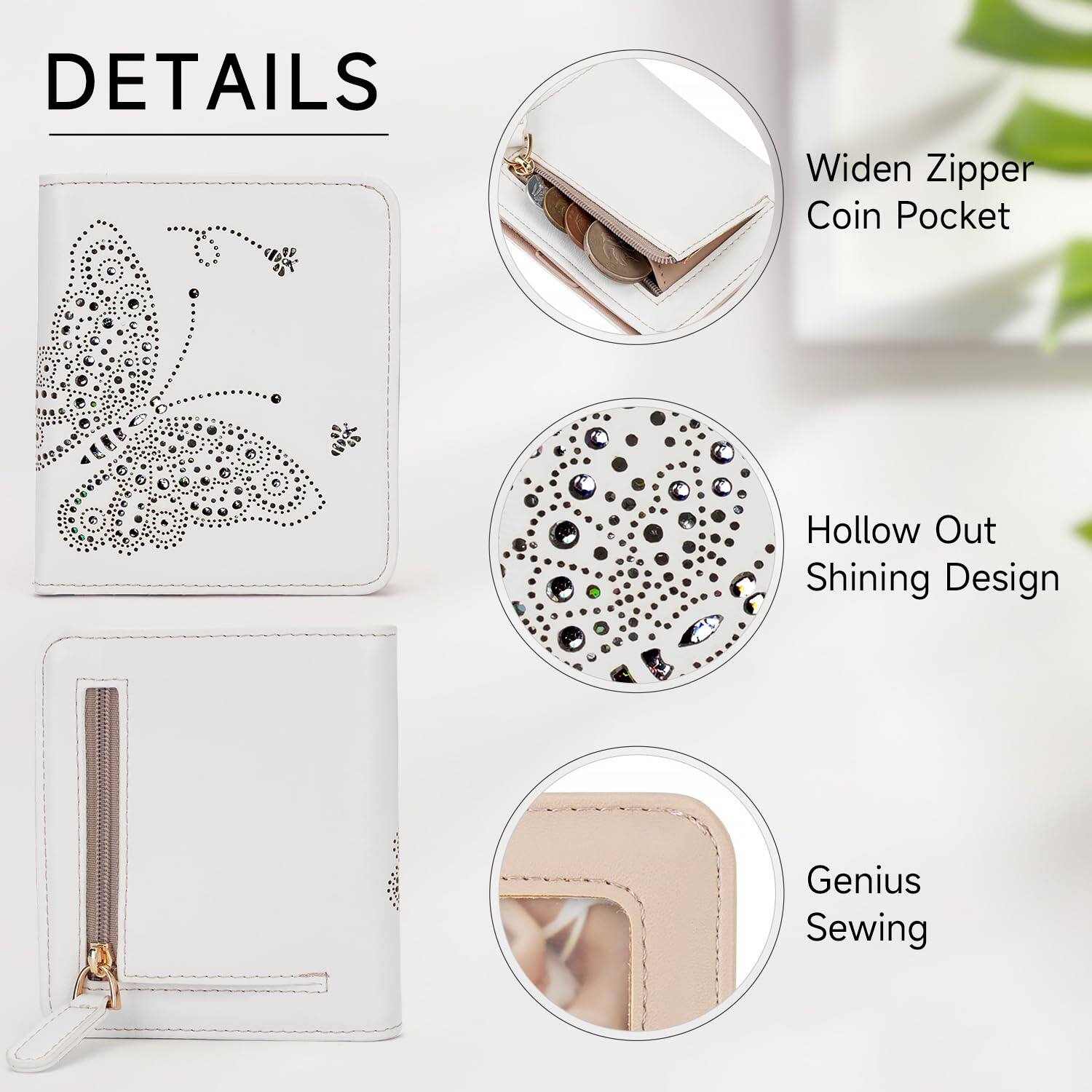 Jadie Link Small Rfid Wallet Women Ultra Thin Slim Womens Mini Compact ...