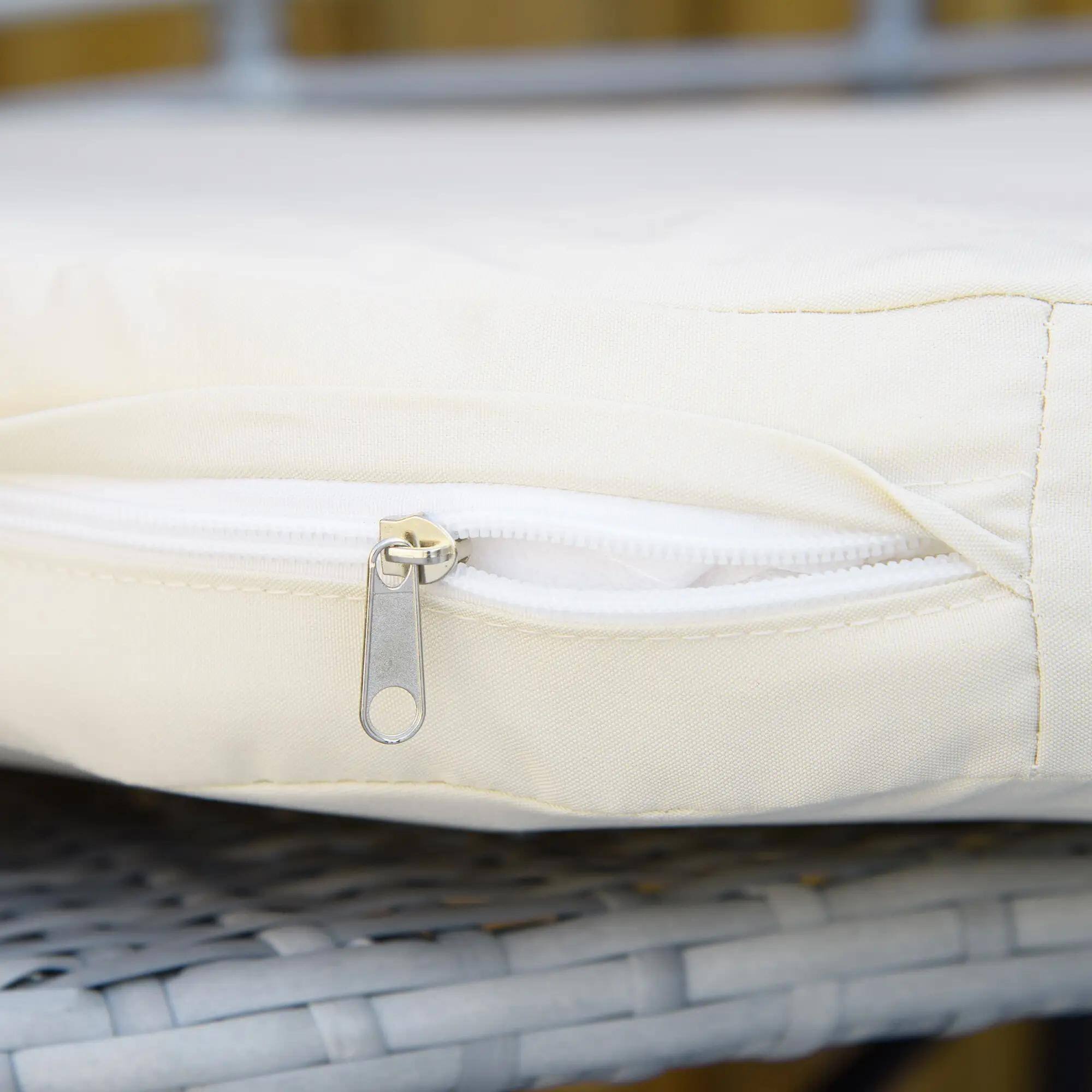 Resenkos 3 Pieces Patio Bistro Set, Two Hand Woven PE Wicker Chairs And ...