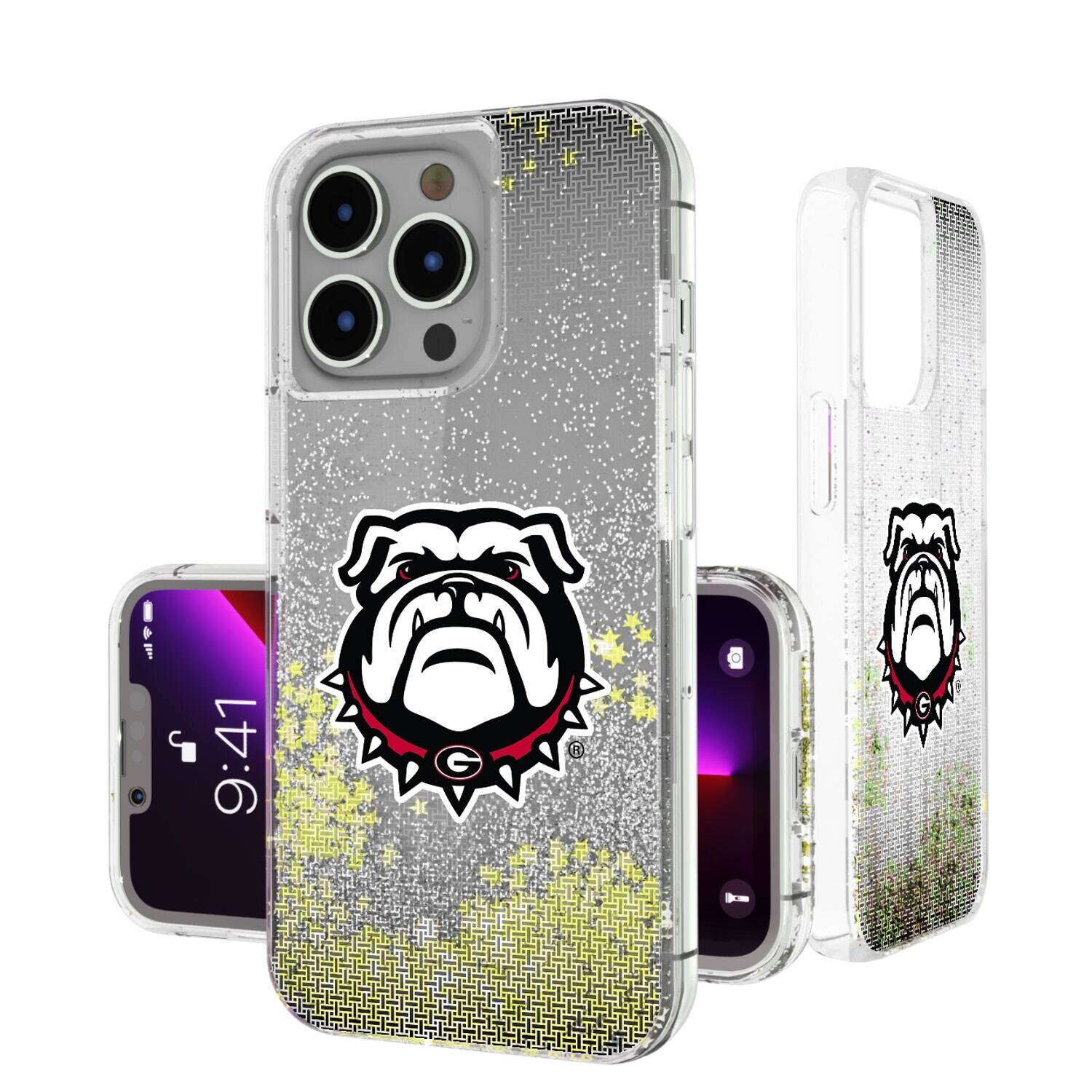 Keyscaper NCAA Georgia Bulldogs Linen Logo iPhone Glitter Case 14 Pro ...